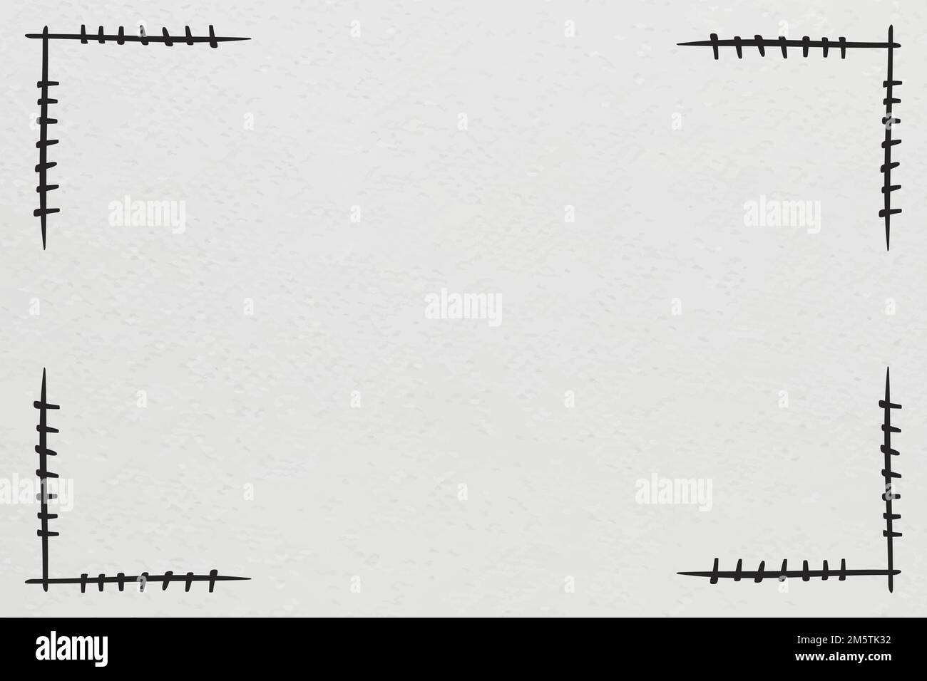 Vector boho art tribal doodle sketch corner frame Stock Vector Image ...