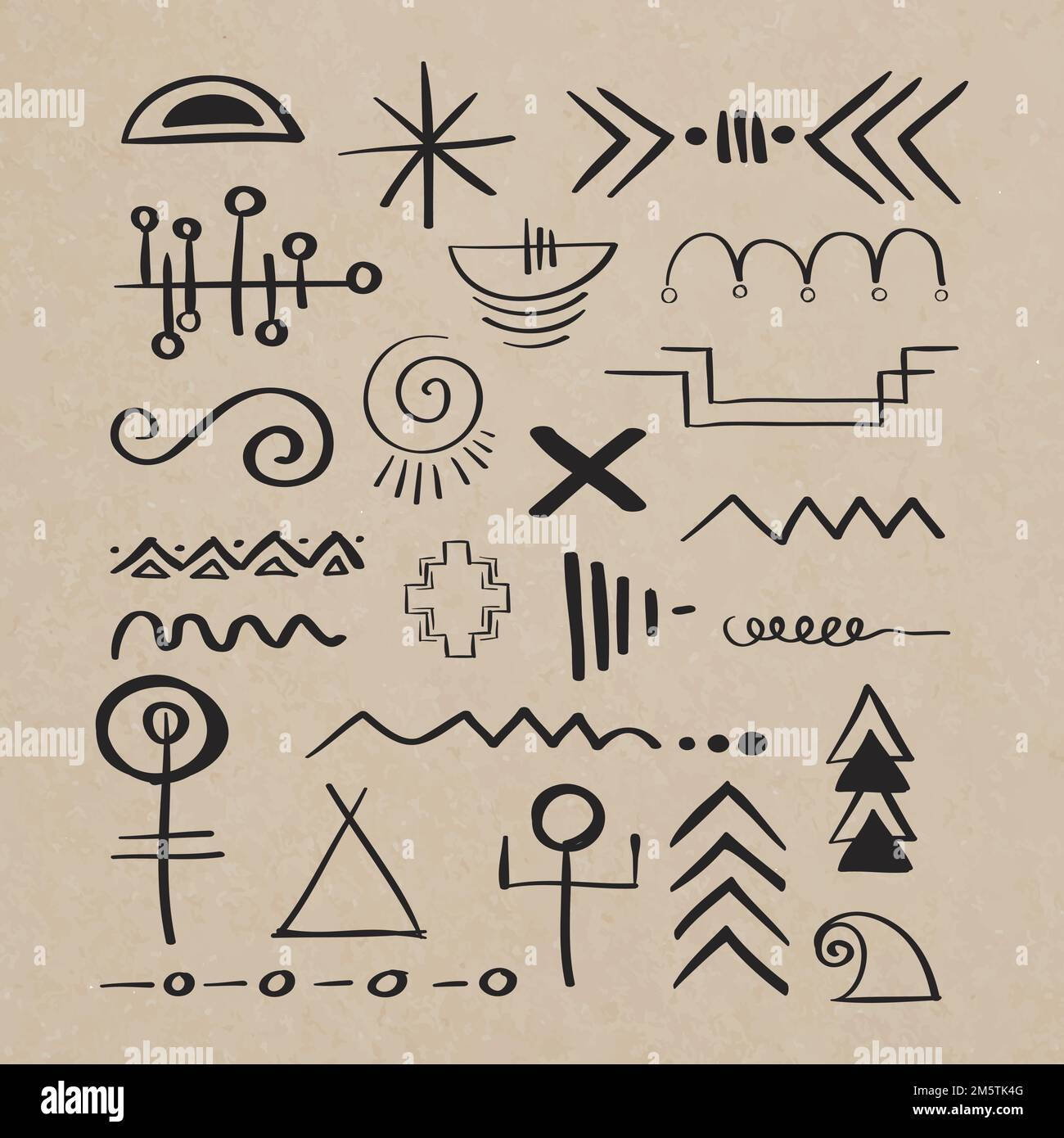 Doodle bohemian symbol vector hand drawn illustration Stock Vector ...