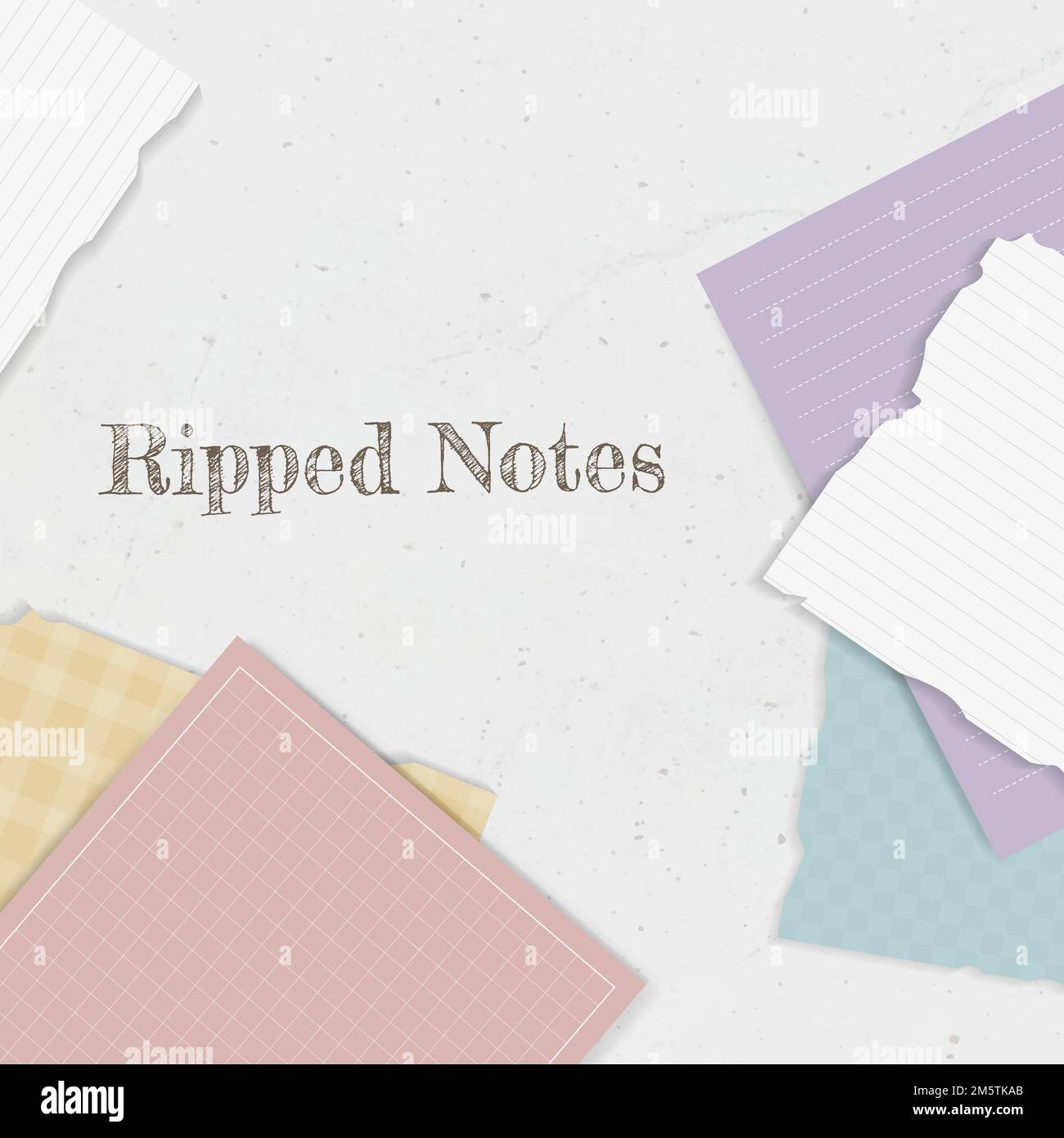 Colorful ripped note collection vector Stock Vector Image & Art - Alamy