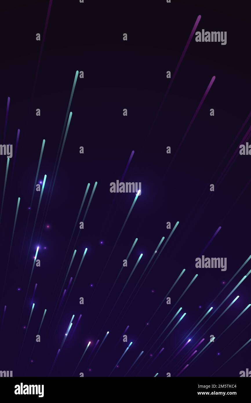 Colorful neon meteor background design vector Stock Vector Image & Art ...