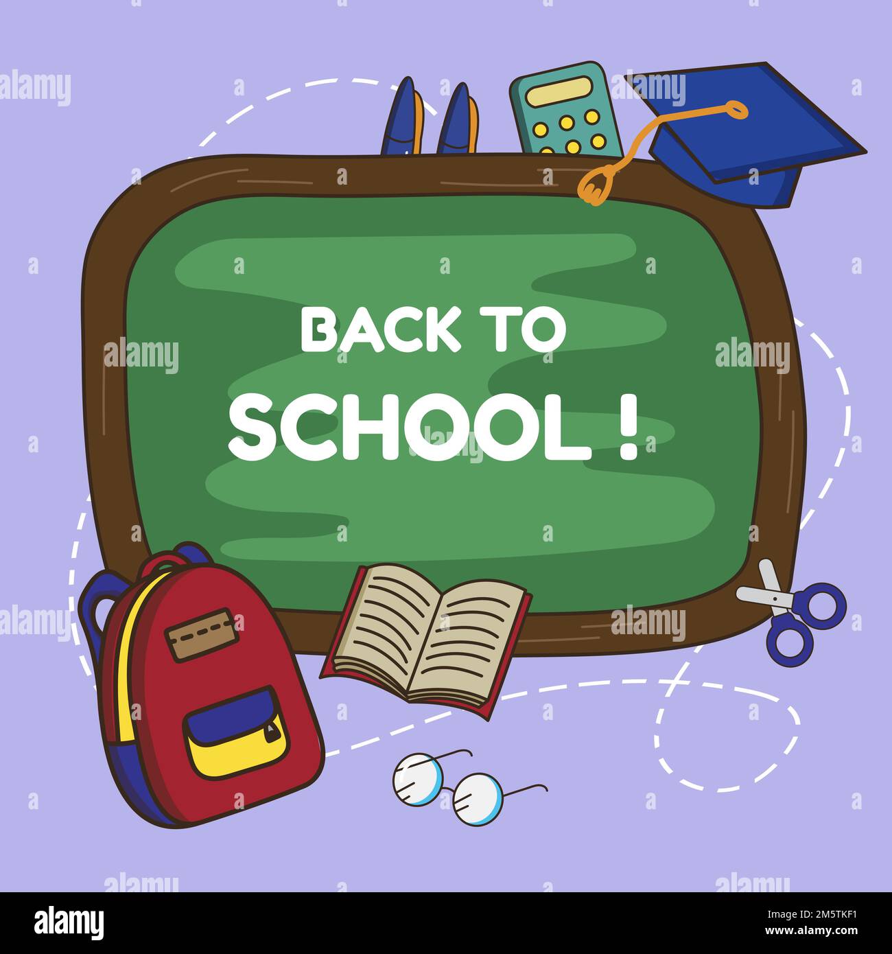 Back to school stationery vector set Stock Vector Image & Art - Alamy