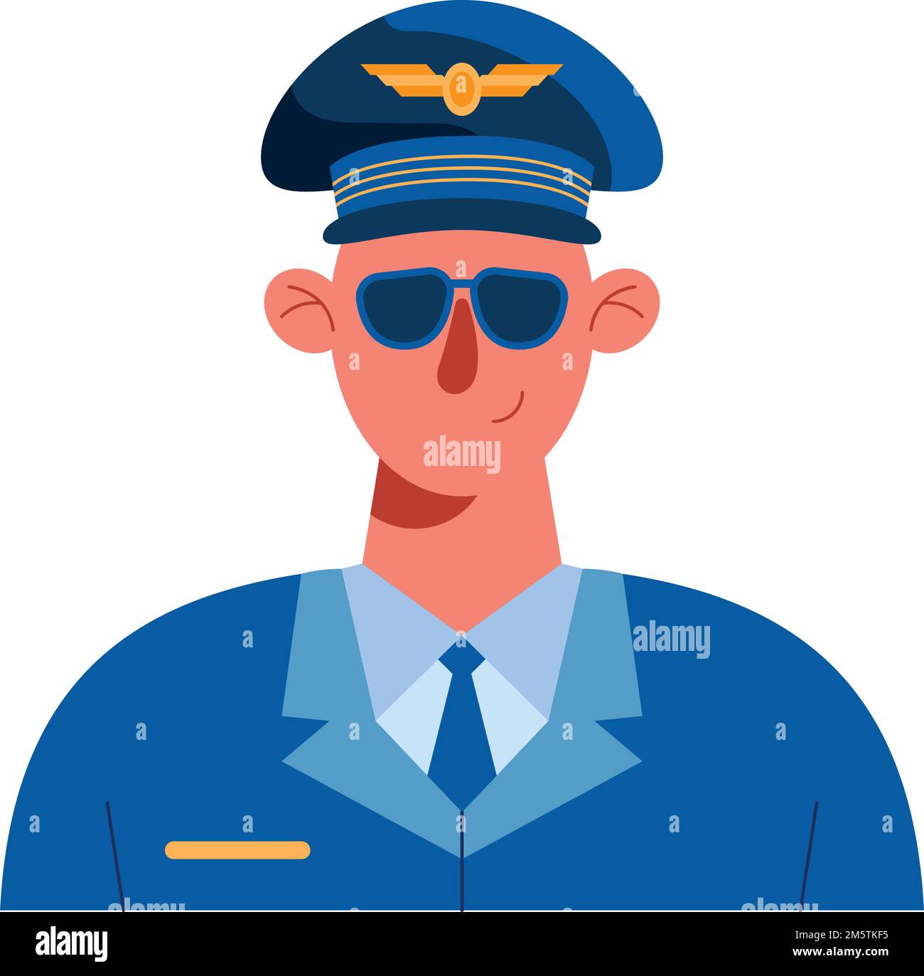 airplane pilot with uniform character Stock Vector Image & Art - Alamy