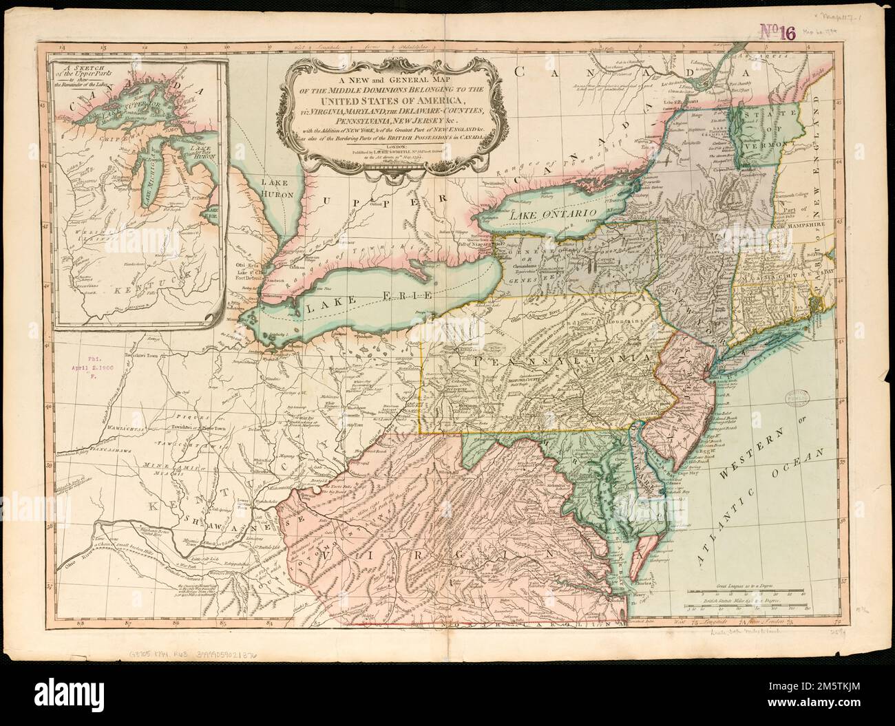 A new and general map of the middle dominions belonging to the United ...