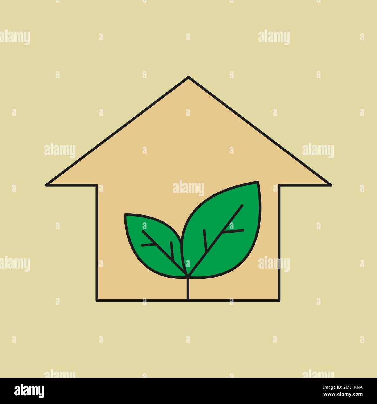 Eco house environment icon design element vector Stock Vector Image ...
