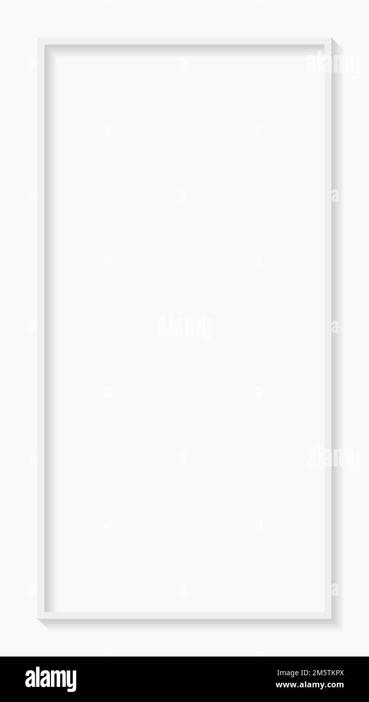 White frame mobile screen template vector Stock Vector Image & Art - Alamy