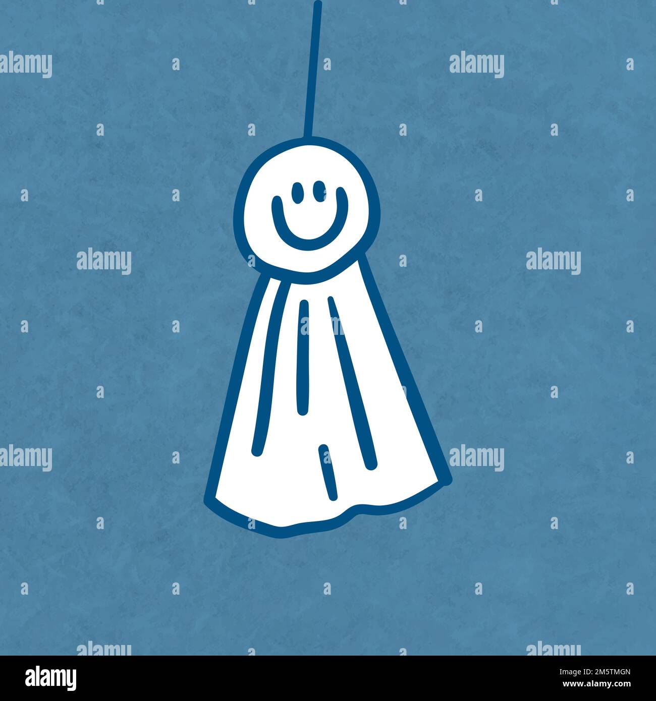 Teru Teru Bozu Japanese Rain Doll Vector Stock Vector Image And Art Alamy