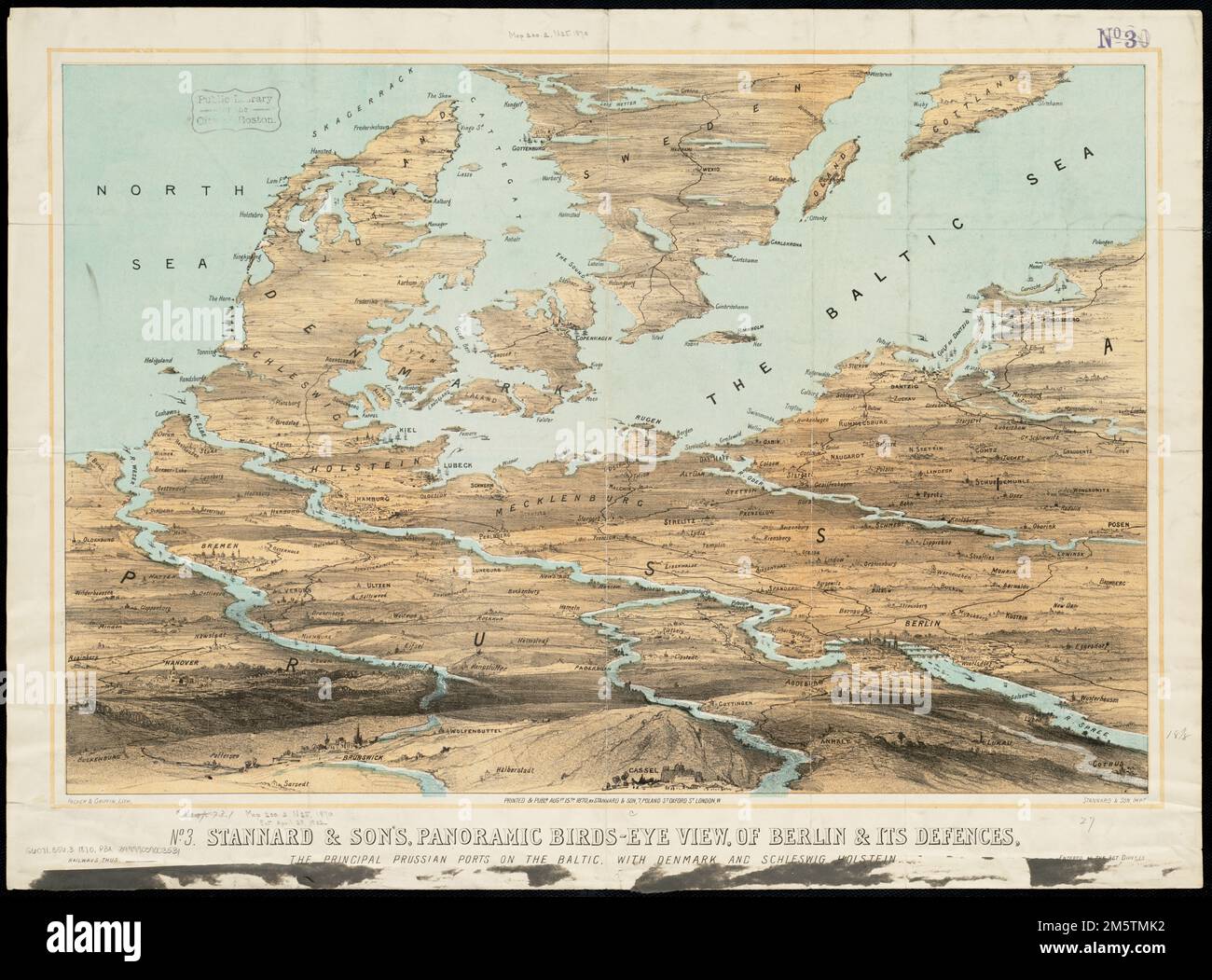 Stannard & Son's, panoramic birds-eye view, of Berlin & its defences ...