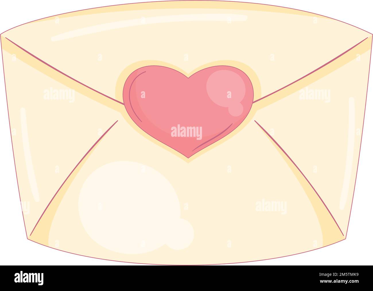 heart love in envelope icon Stock Vector Image & Art - Alamy