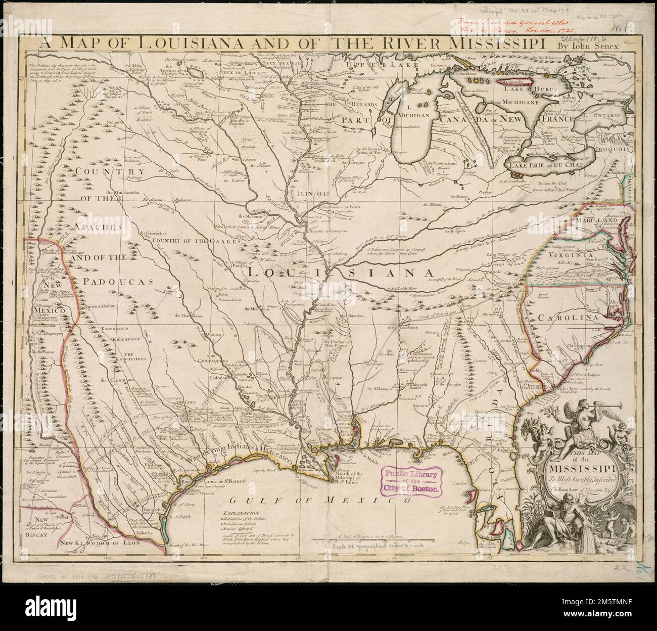 A map of Louisiana and of the River Mississipi. Relief shown ...