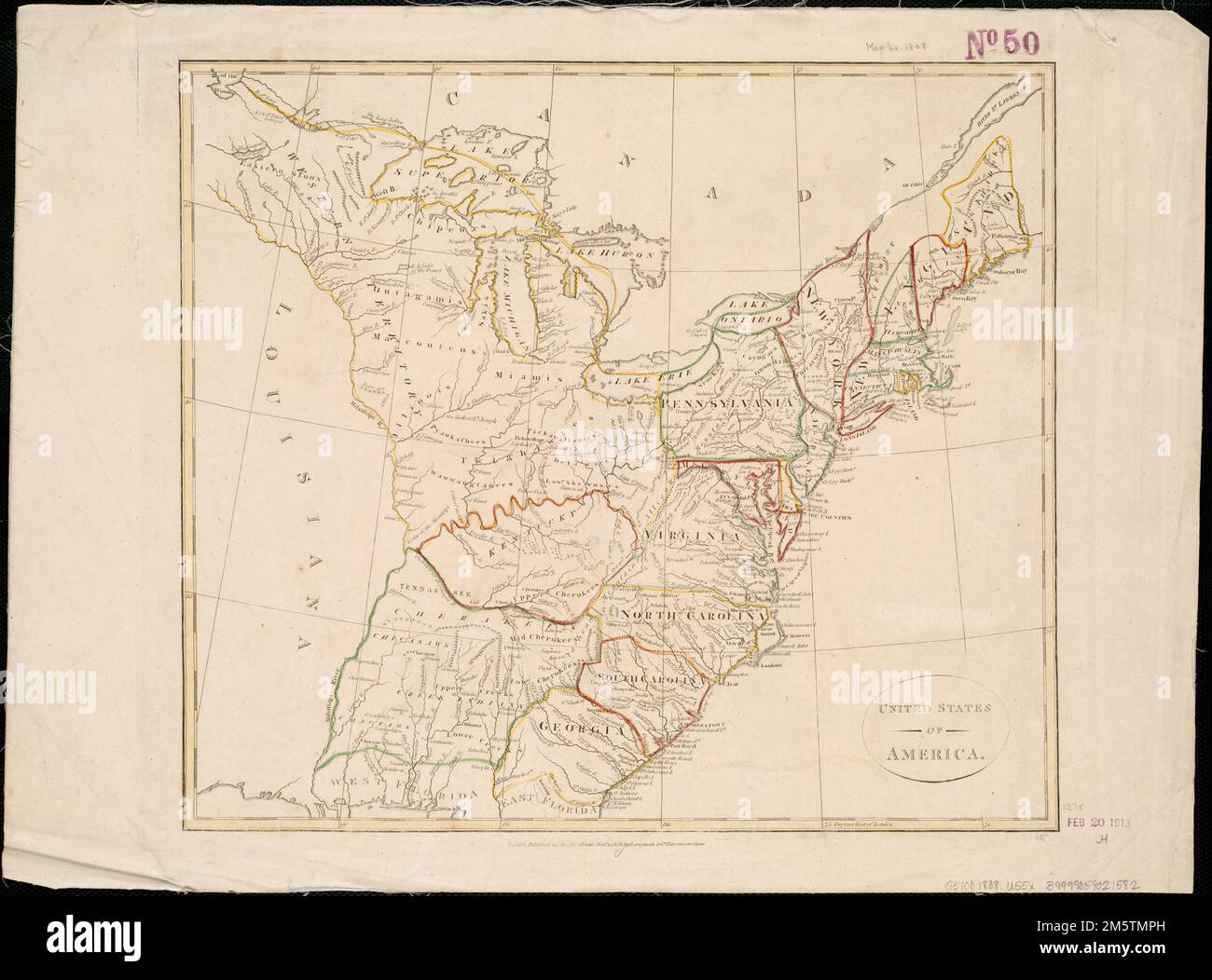 United States of America. Relief shown pictorially. Outline color ...