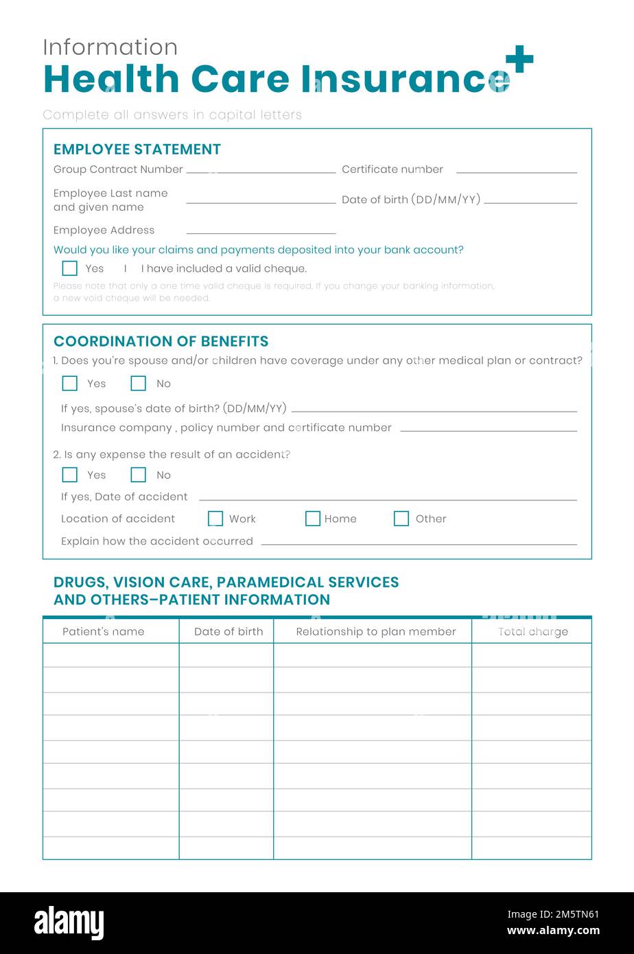 Health care insurance online information vector Stock Vector Image ...
