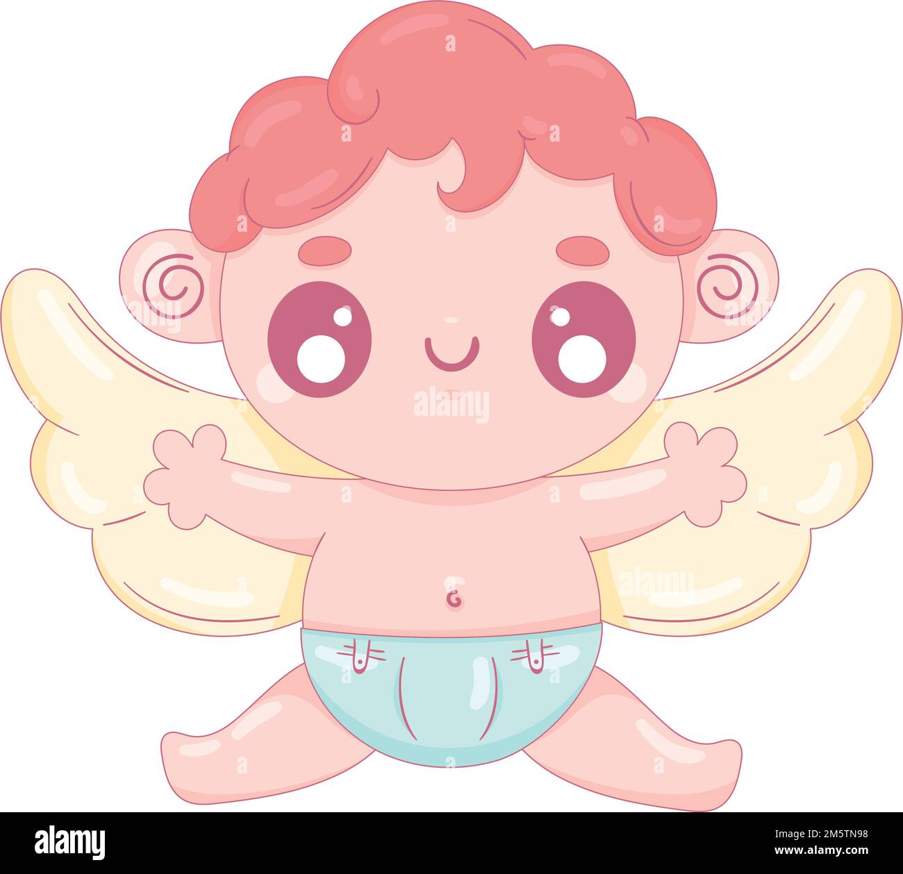 cupid angel seated love character Stock Vector Image & Art - Alamy
