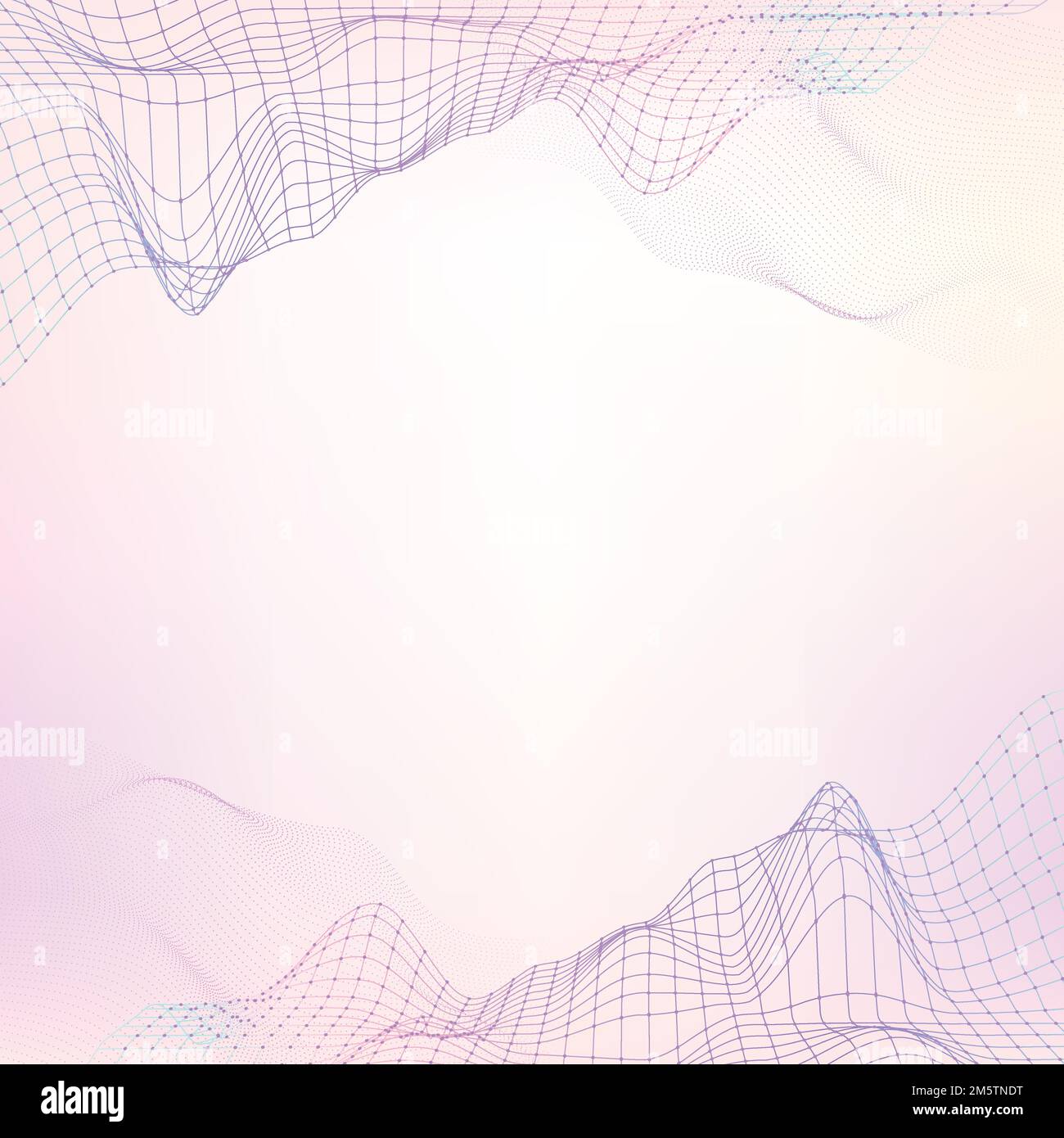 Neon purple wireframe wave Stock Vector Images - Alamy