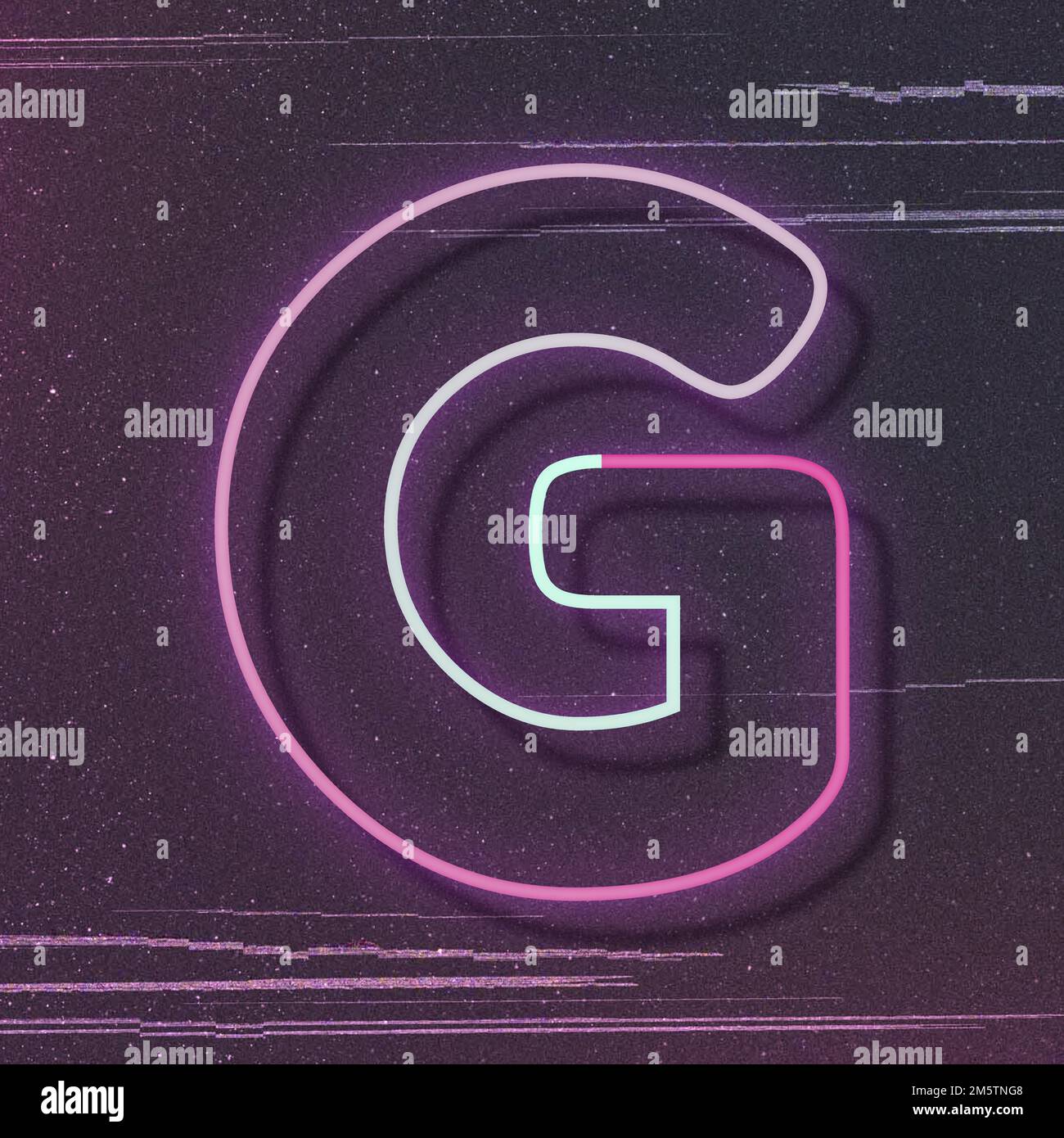 Capital letter G vector neon font typography Stock Vector Image & Art ...