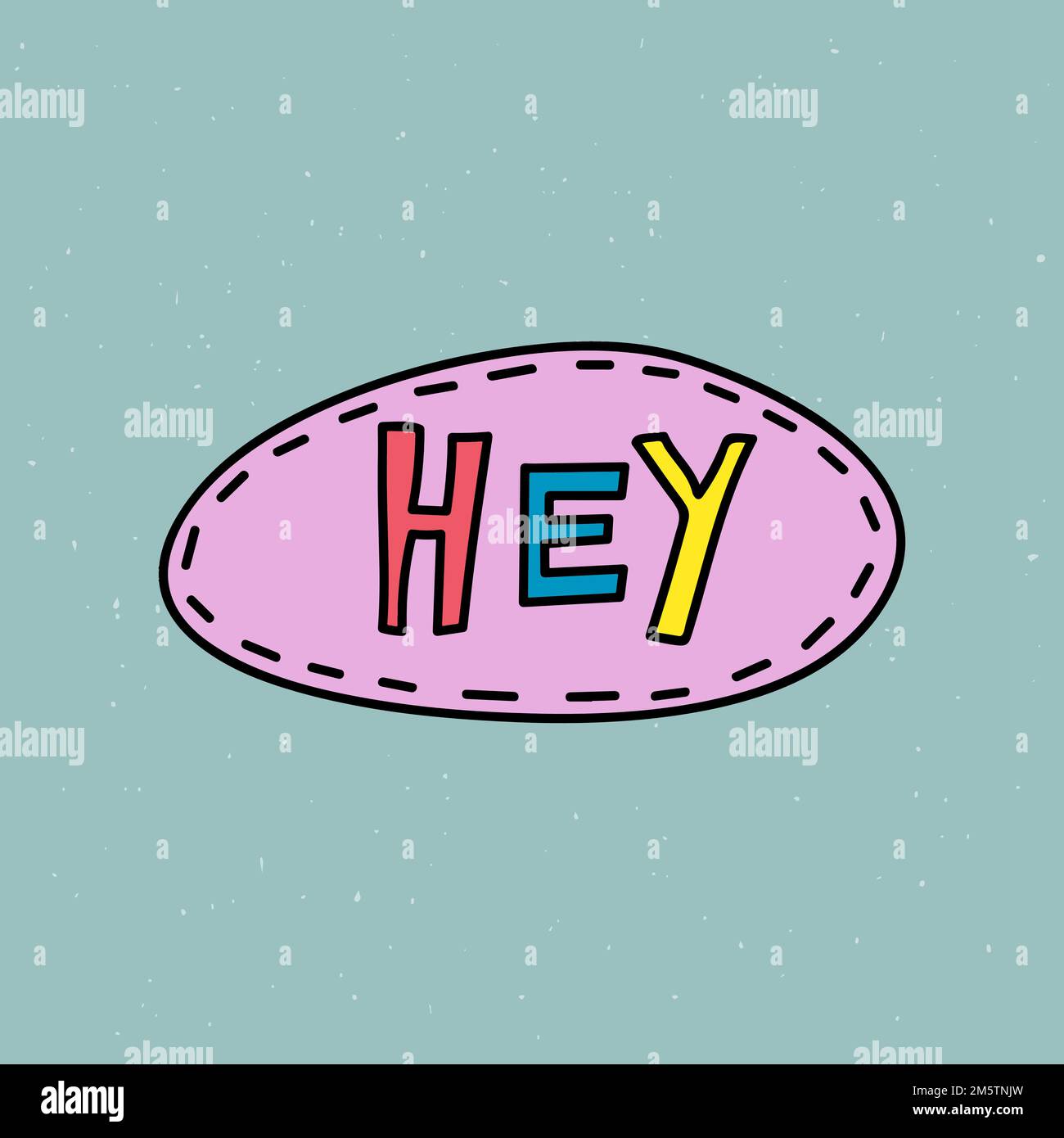 Illustrated sticker hi-res stock photography and images - Alamy