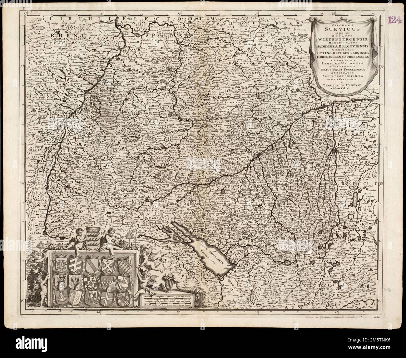 Circulus Suevicus in quo sunt Ducatus Wirtenbergensis, Marchionatus ...