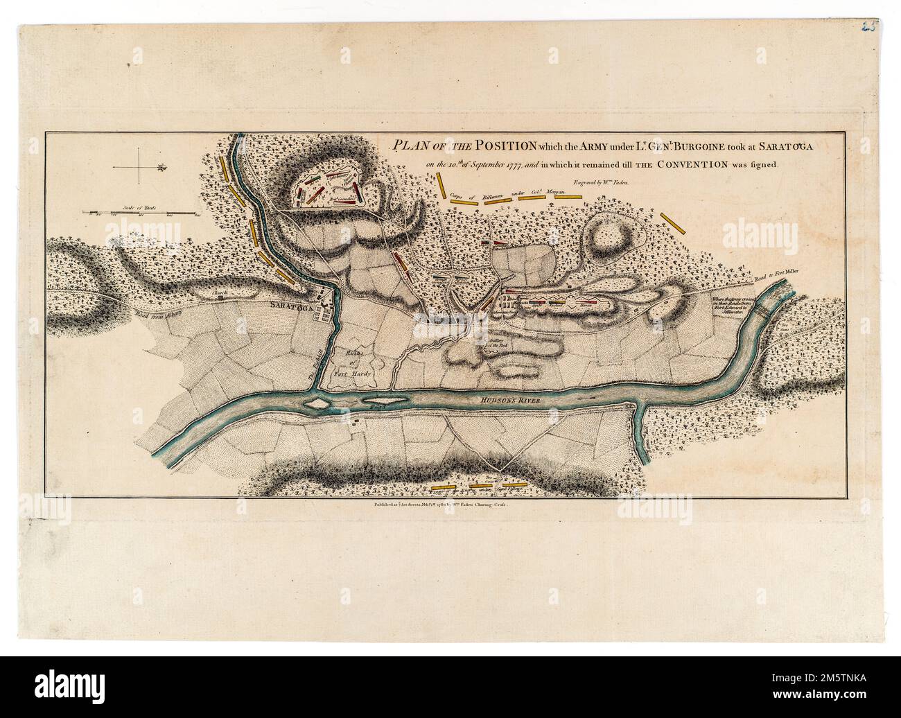 Plan of the position which the army under Lt. Genl. Burgoine took at ...