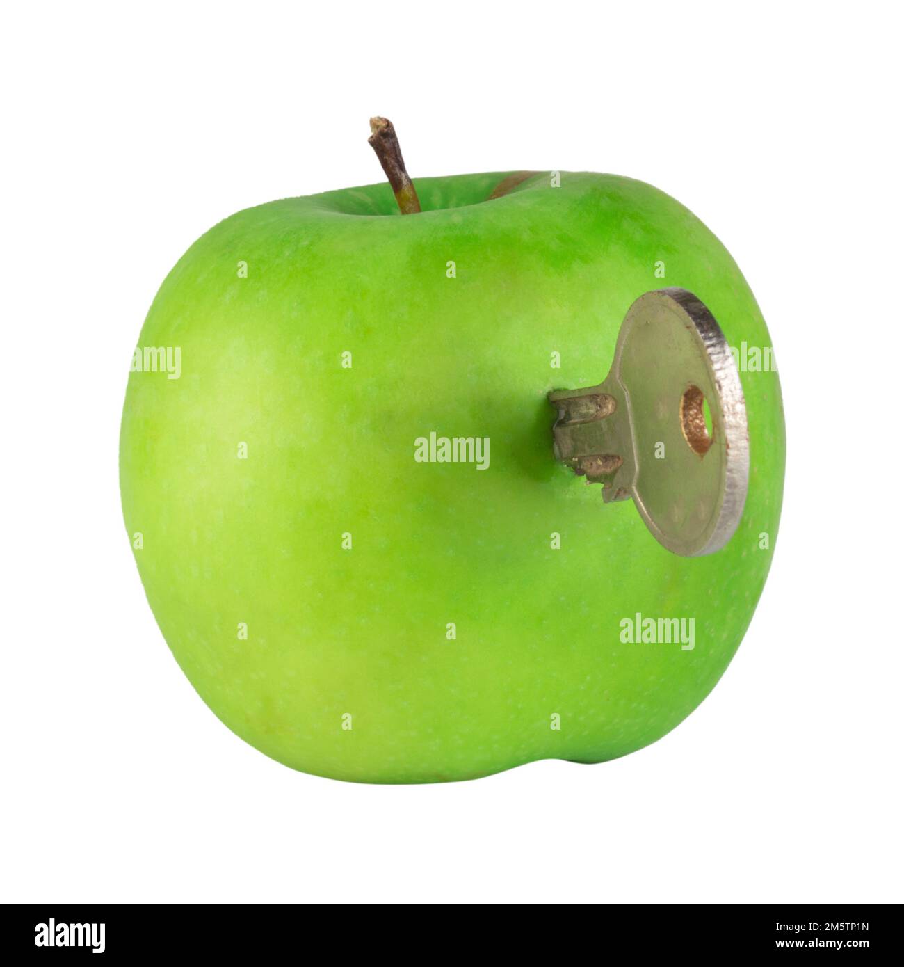 apple green key open isolated on white background Stock Photo - Alamy