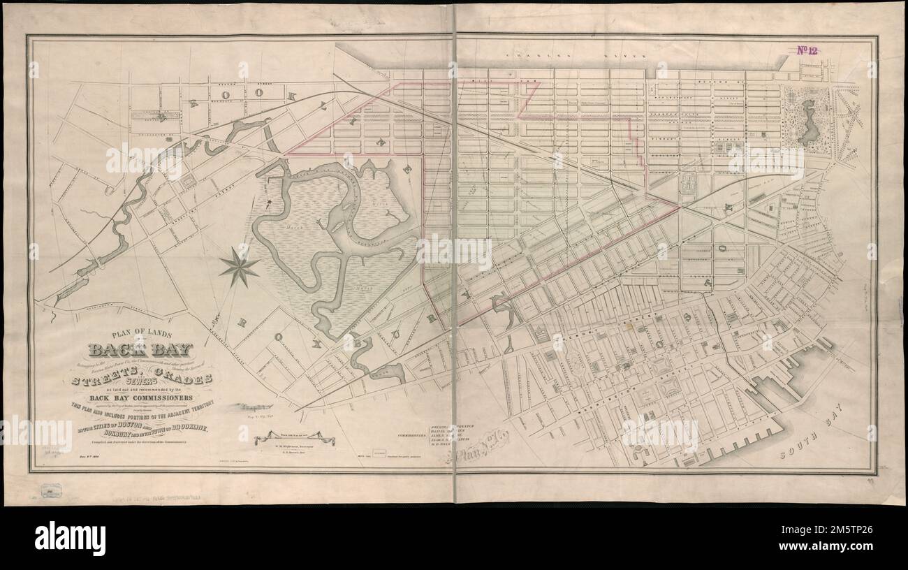 Plan of lands on the Back Bay belonging to the Boston Water Power Co ...