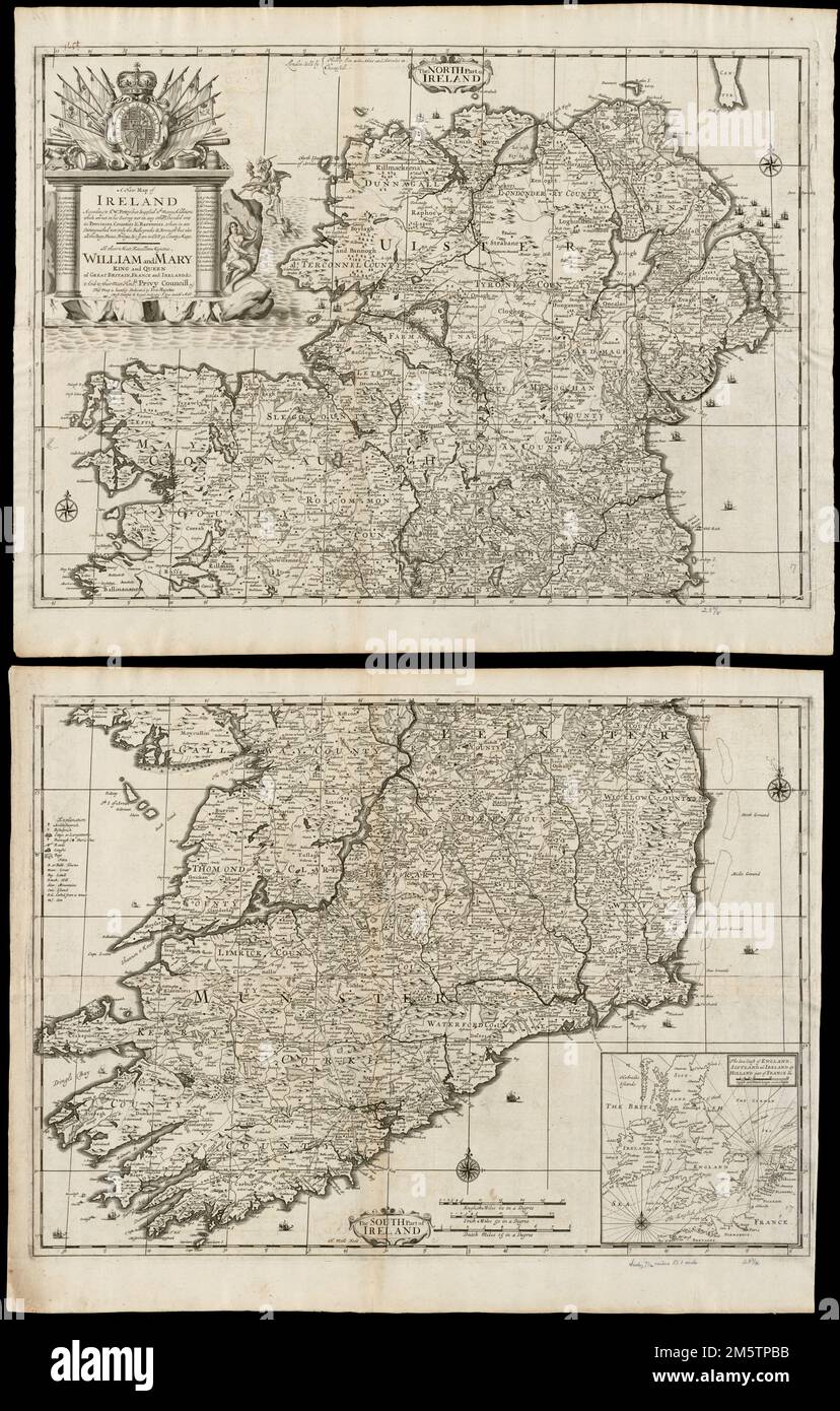 A new map of Ireland according to Sr. W. Petty (but supplied wth. many ...
