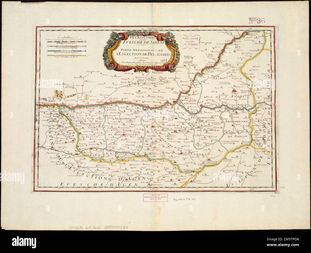 Petrocorii : Evesché de Sarlat : partie meridionale de l'eslection de ...