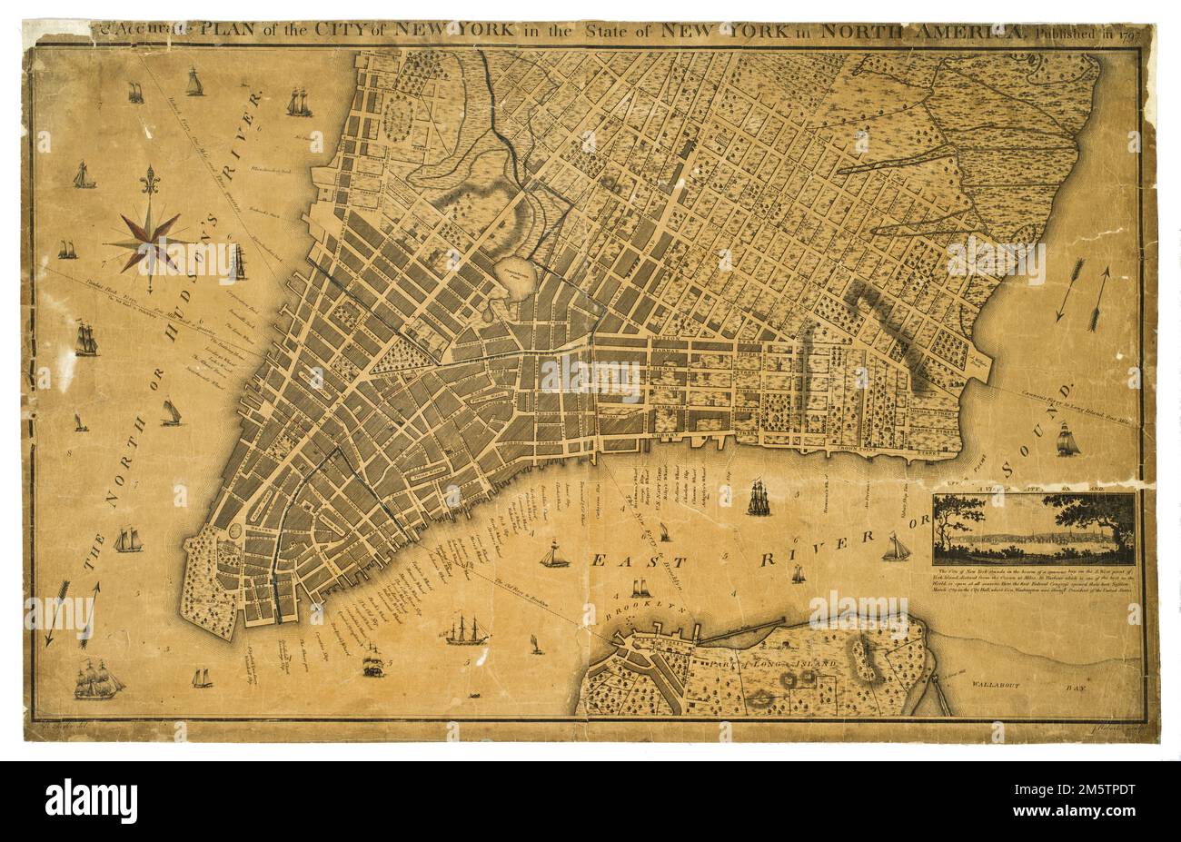 A new & accurate plan of the city of New York in the state of New York ...