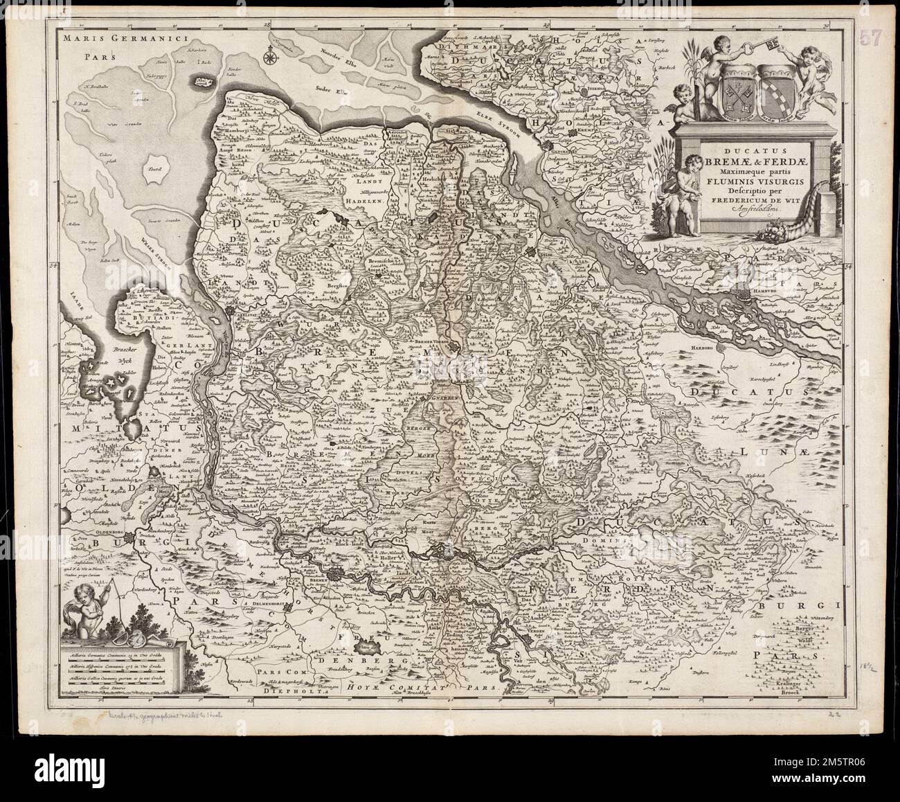Ducatus Bremae & Ferdae maximaque partis fluminis Visurgis descriptio ...