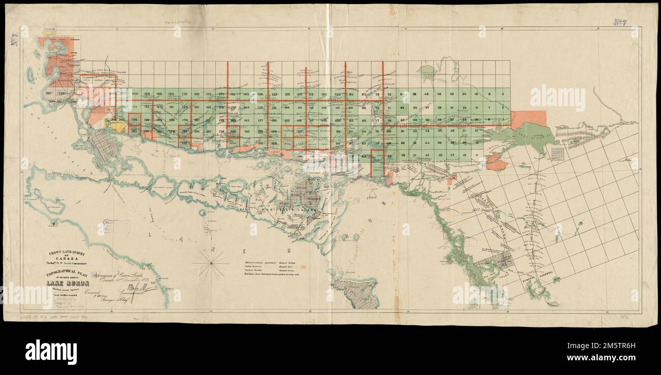 Huron indian map hi-res stock photography and images - Alamy