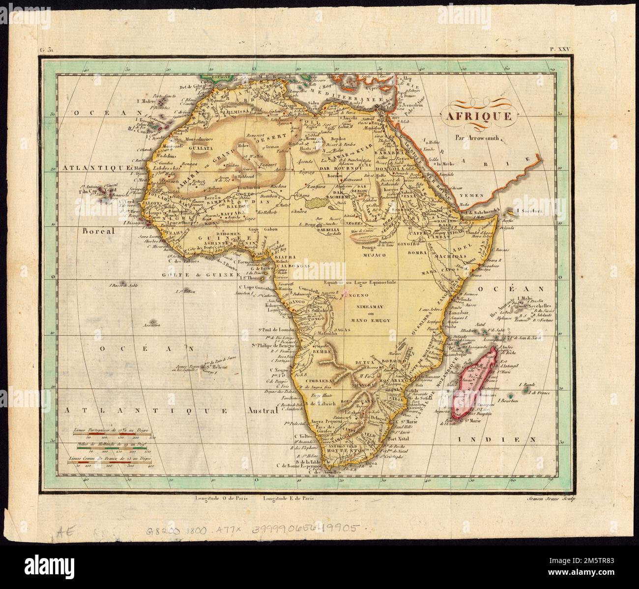 Afrique. Relief shown by hachures. In upper margin: "G.31" and "P. XXV ...