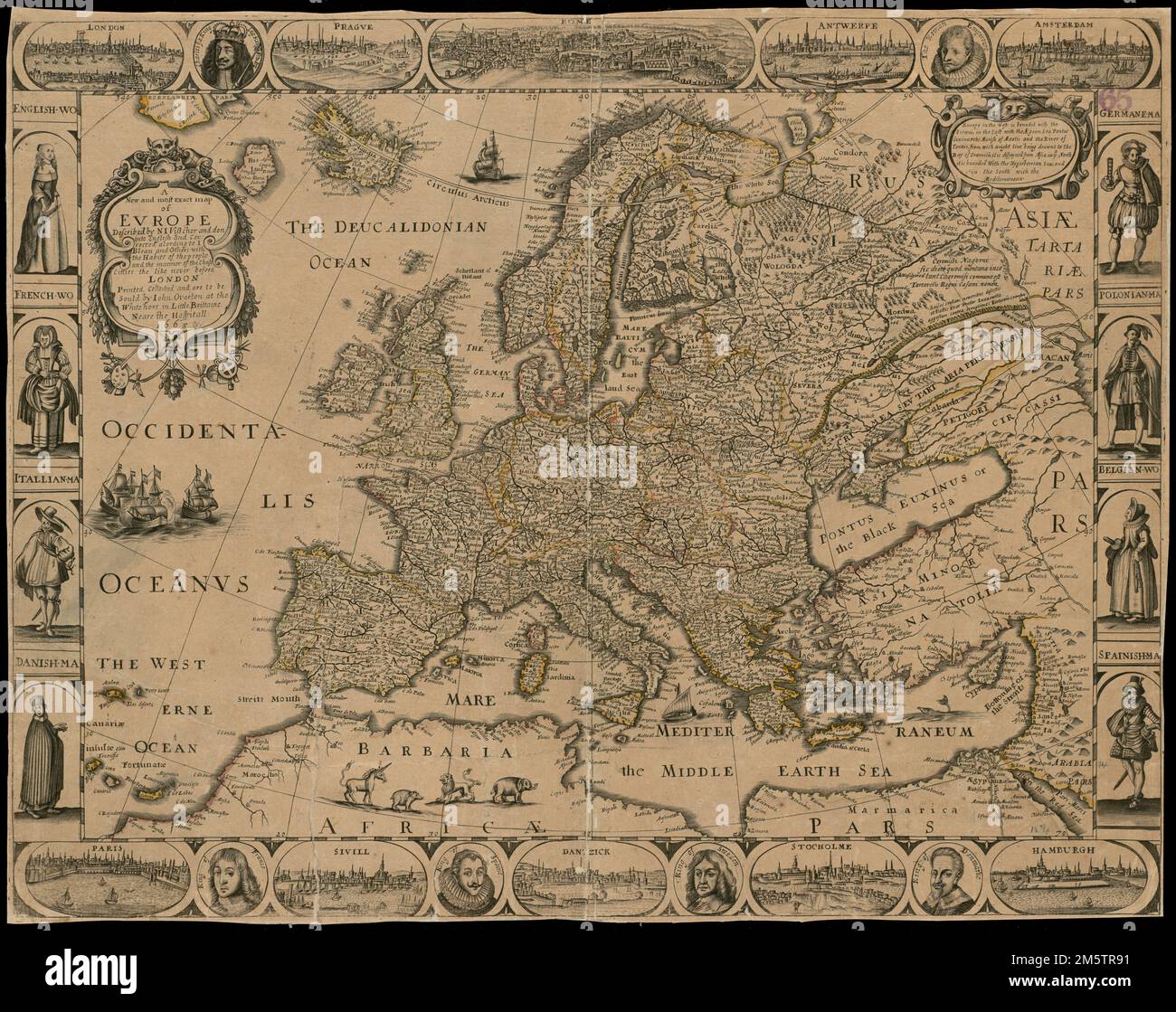 A new and most exact map of Europe described by N.I. Visscher and don ...