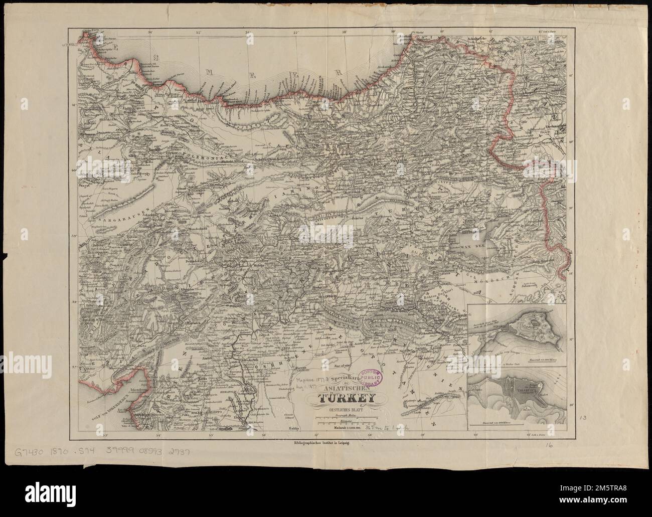 Specialkarte der Asiatischen Türkey : oestliches blatt. Covers eastern ...