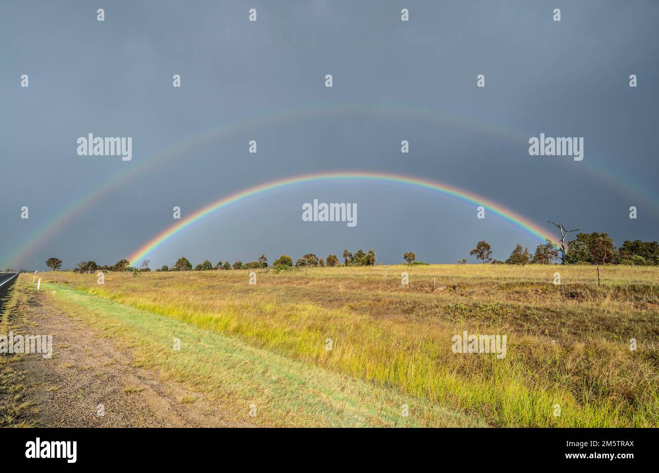Double rainbow near Deepwater in northern new south wales, australia ...