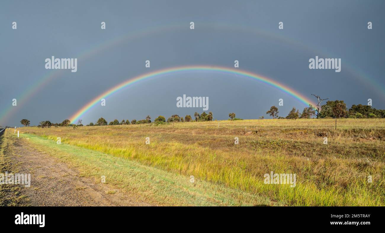 Double rainbow near Deepwater in northern new south wales, australia ...