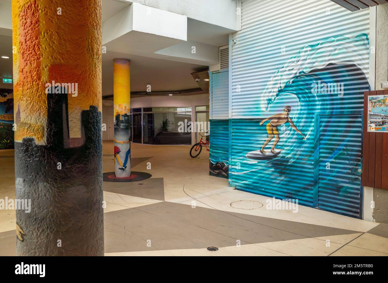 painted mural at Coollangatta, gold coast, queensland, australia Stock ...