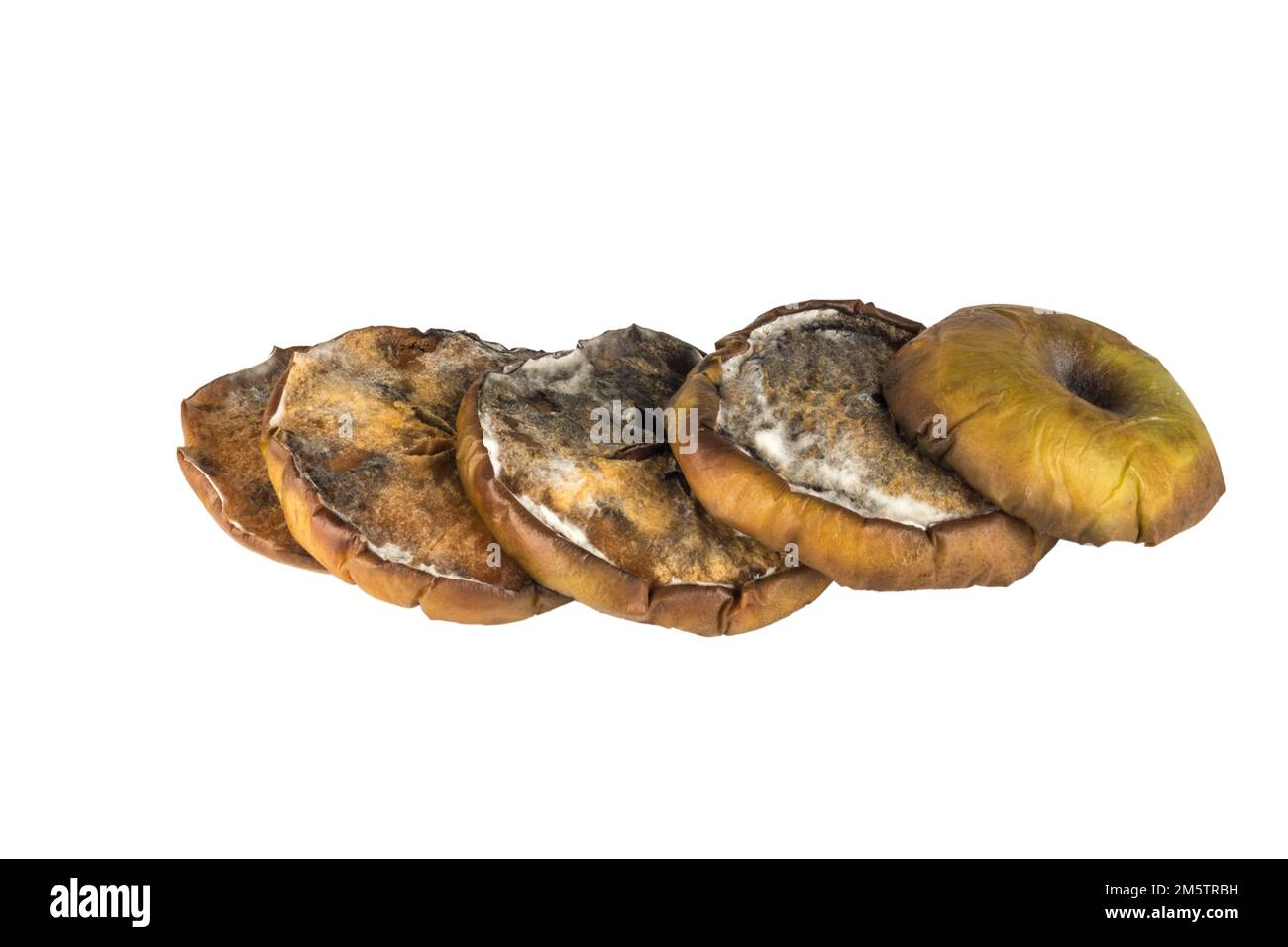 apple green dry rotten isolated white background Stock Photo - Alamy