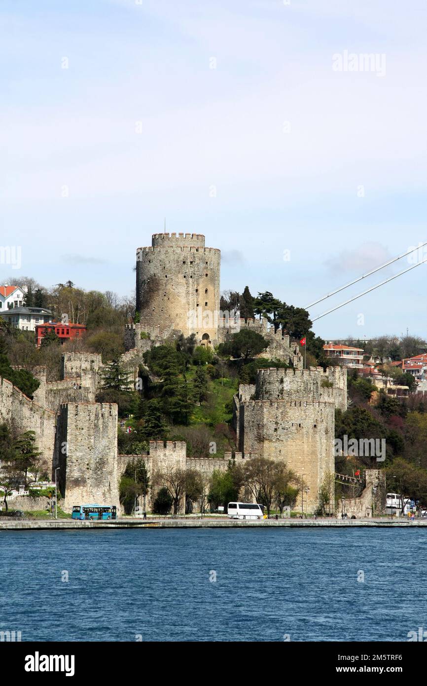 Rumelian Castle on the Bosphorus Strait, Turkey Stock Photo - Alamy