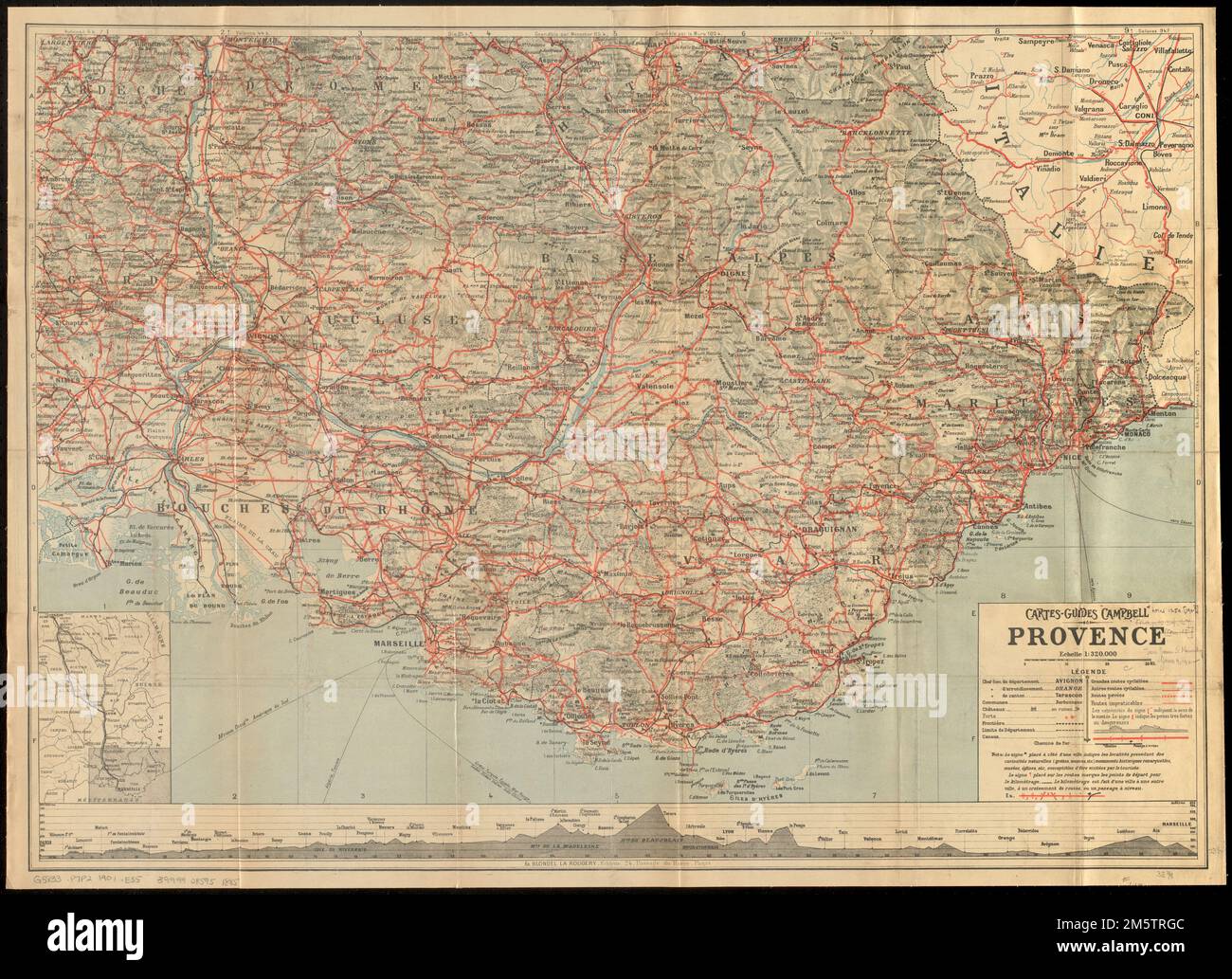Cartes-guides Campbell Provence. Date of publication estimated from ...