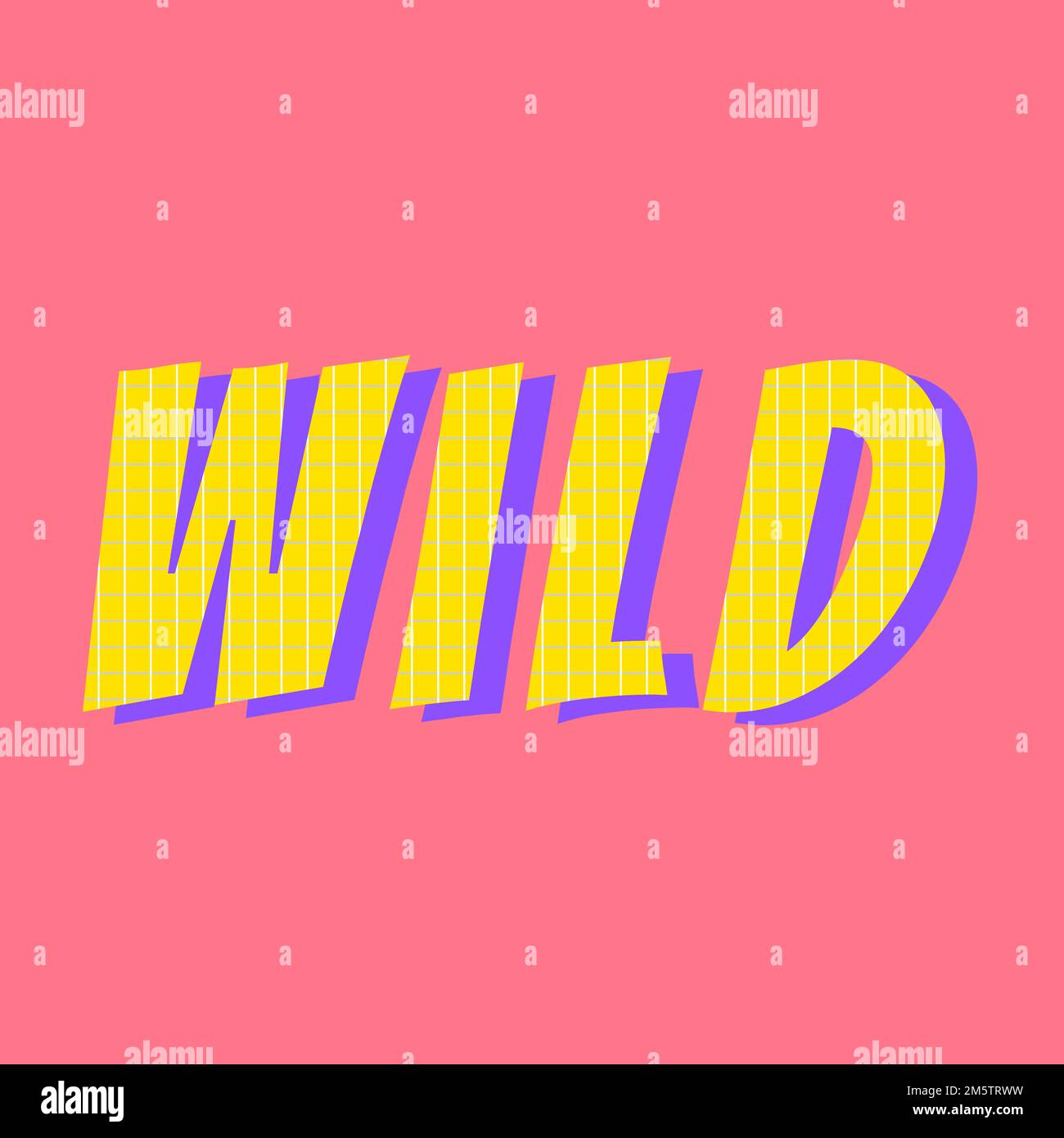 3D wild funky lettering vector Stock Vector Image & Art - Alamy