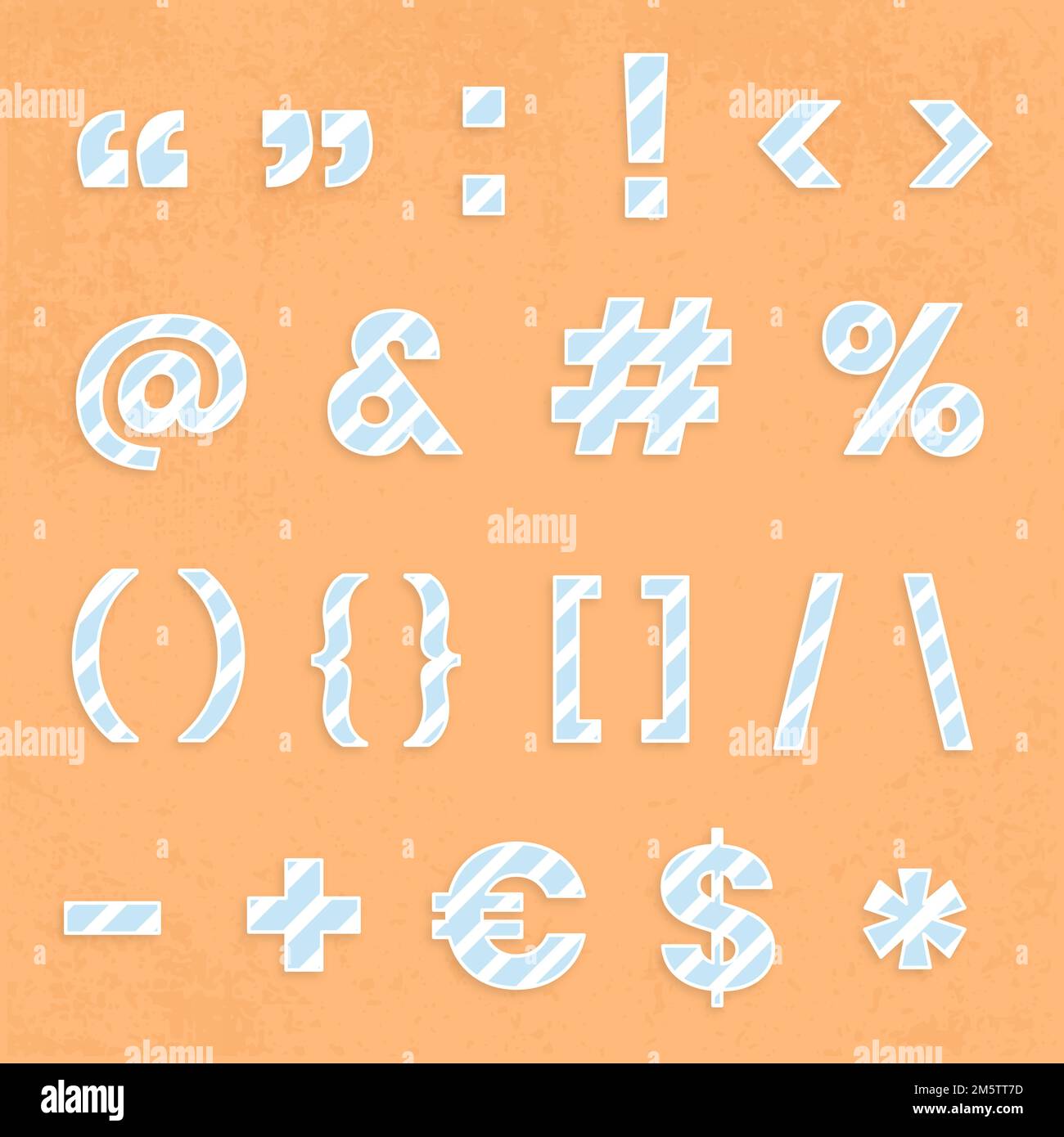 Sign set typography vector candy cane Stock Vector Image & Art - Alamy