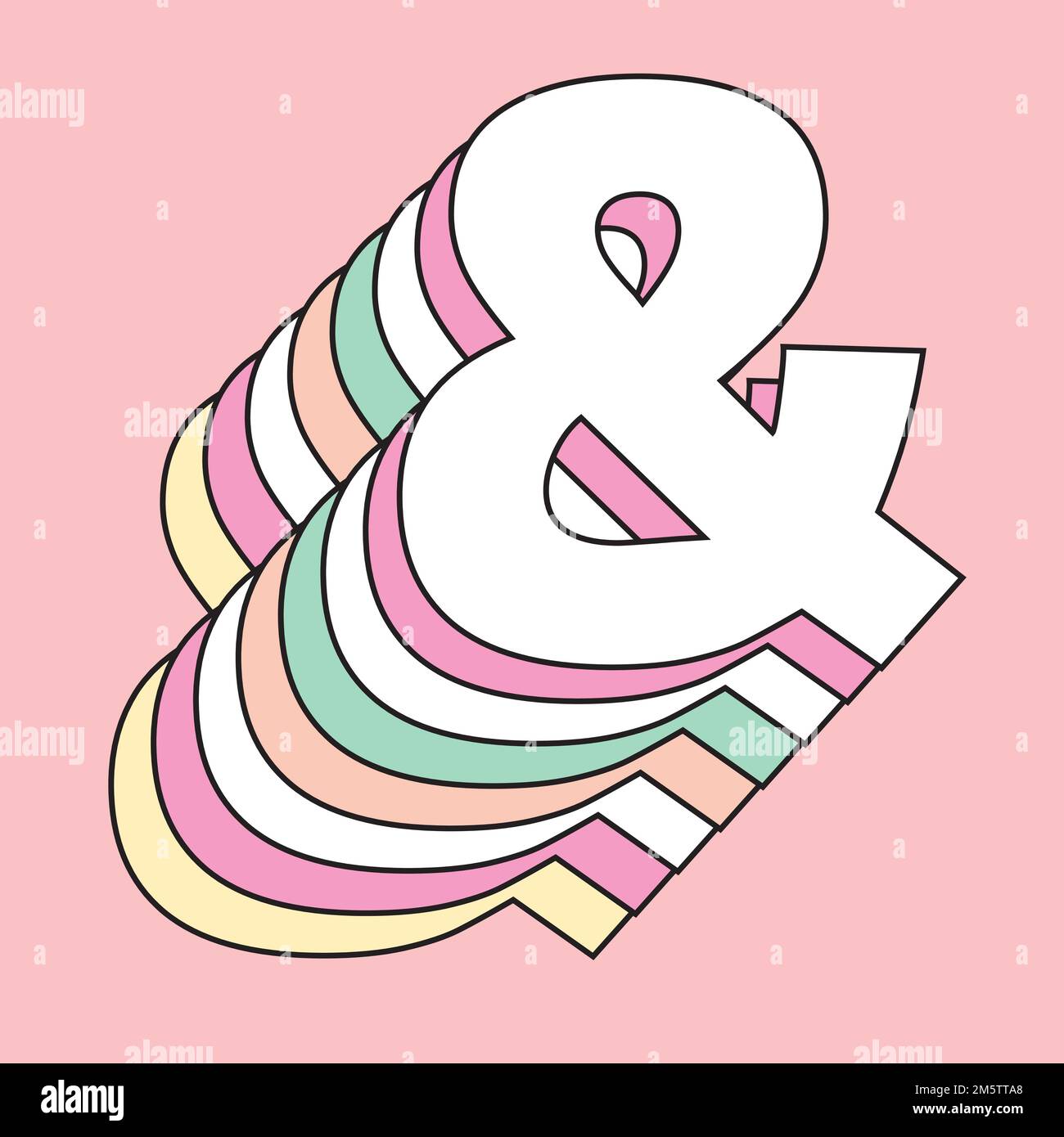 Retro 3d pastel and png sign typography Stock Vector Image & Art - Alamy