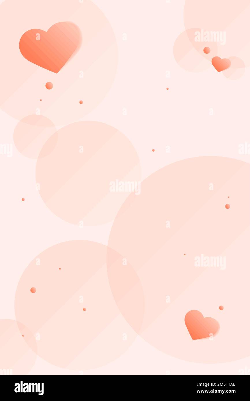 Vector cute heart bubble pattern background Stock Vector Image & Art - Alamy