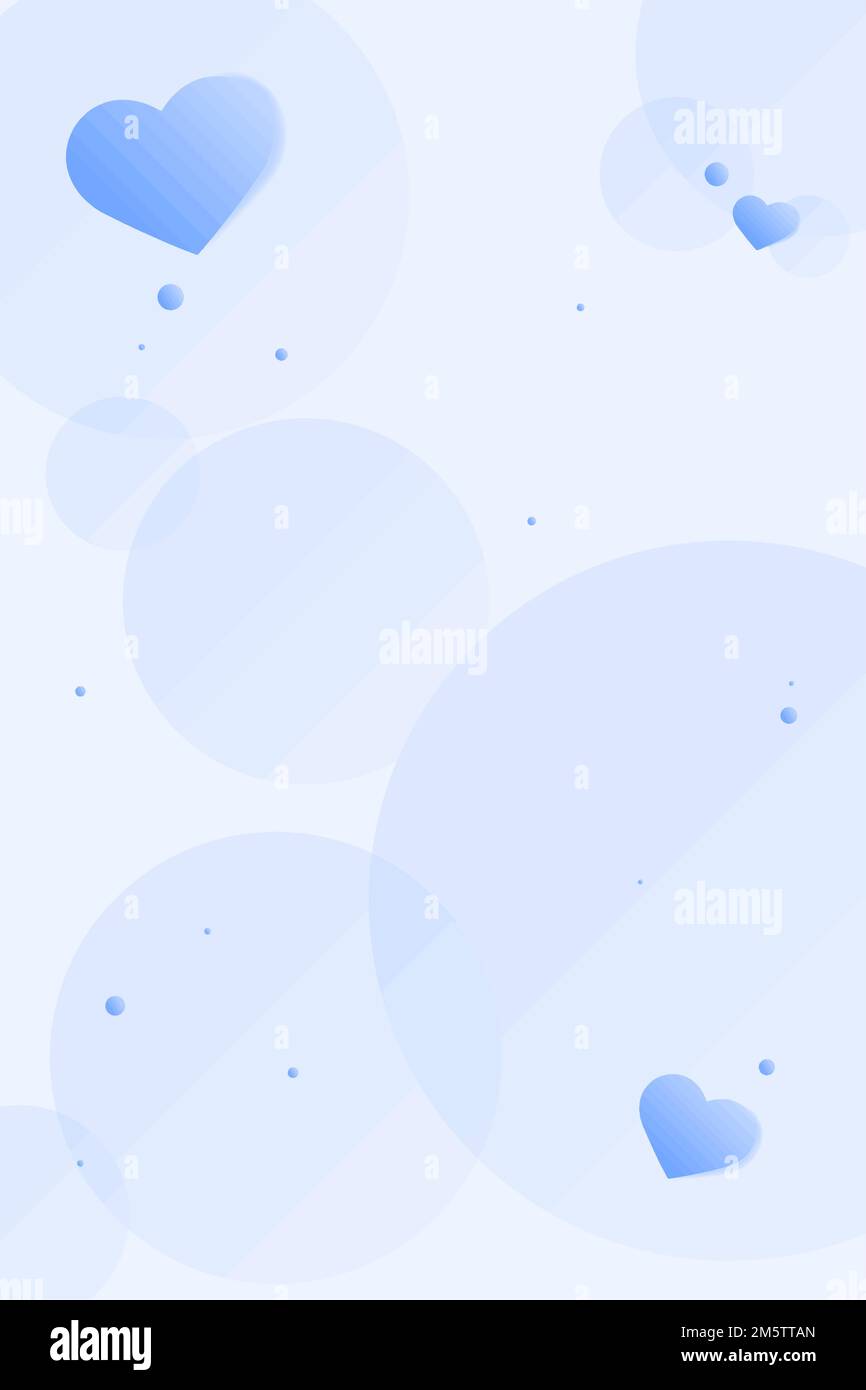 Vector cute heart bubble pattern background Stock Vector Image & Art - Alamy