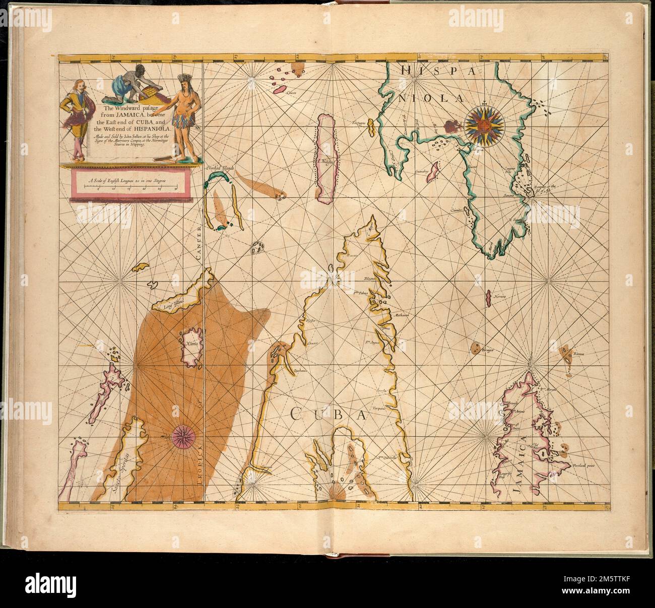 The Windward passage from Jamaica, betwene the east end of Cuba, and ...