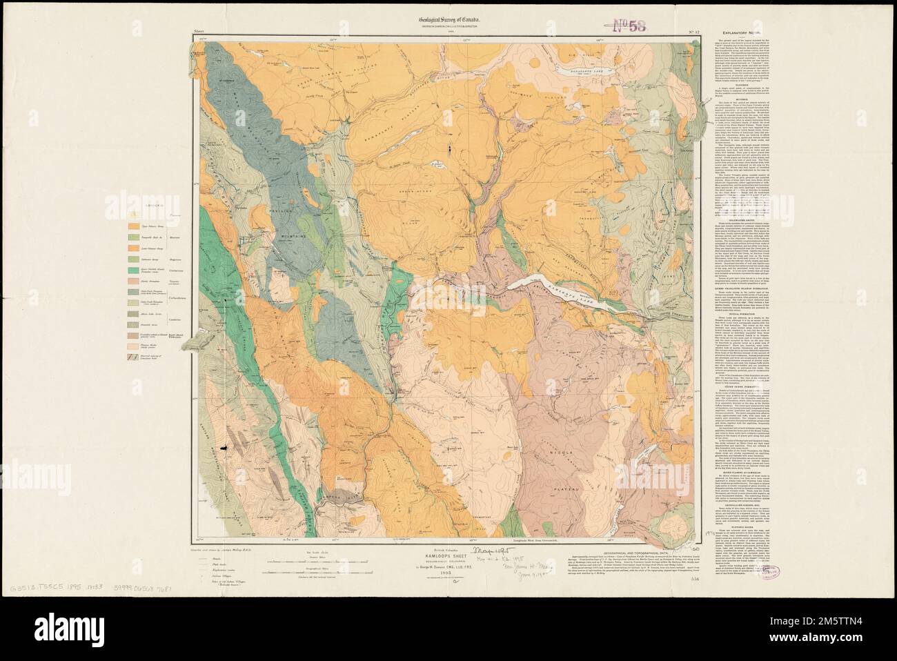 Map of kamloops hi-res stock photography and images - Alamy