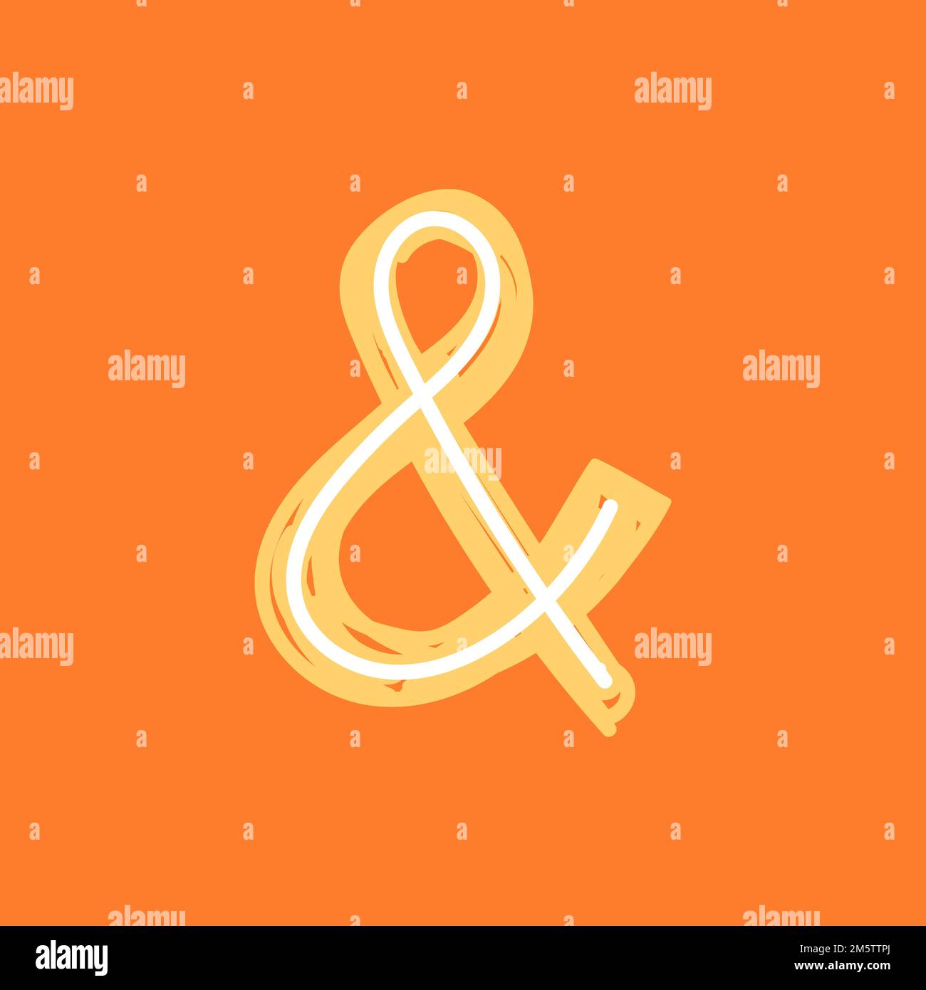 Hand drawn vector ampersand sign typography Stock Vector Image & Art ...