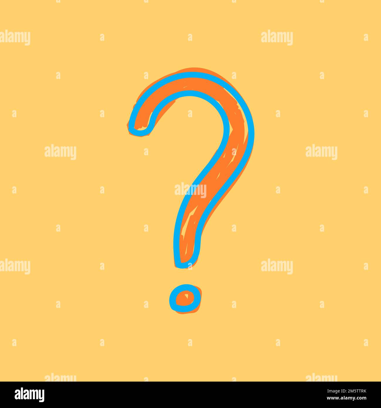 Question mark vector hand drawn typography Stock Vector Image & Art - Alamy