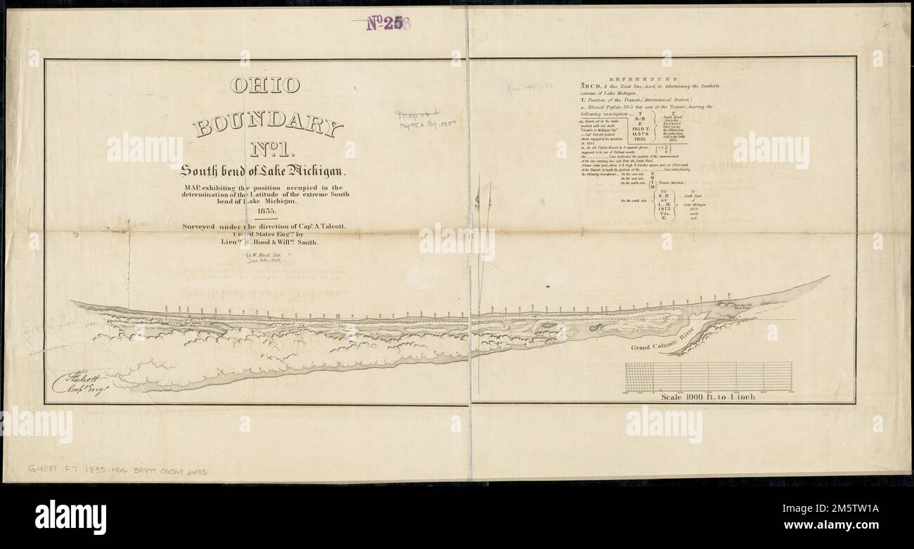 Grand bend map hi-res stock photography and images - Alamy