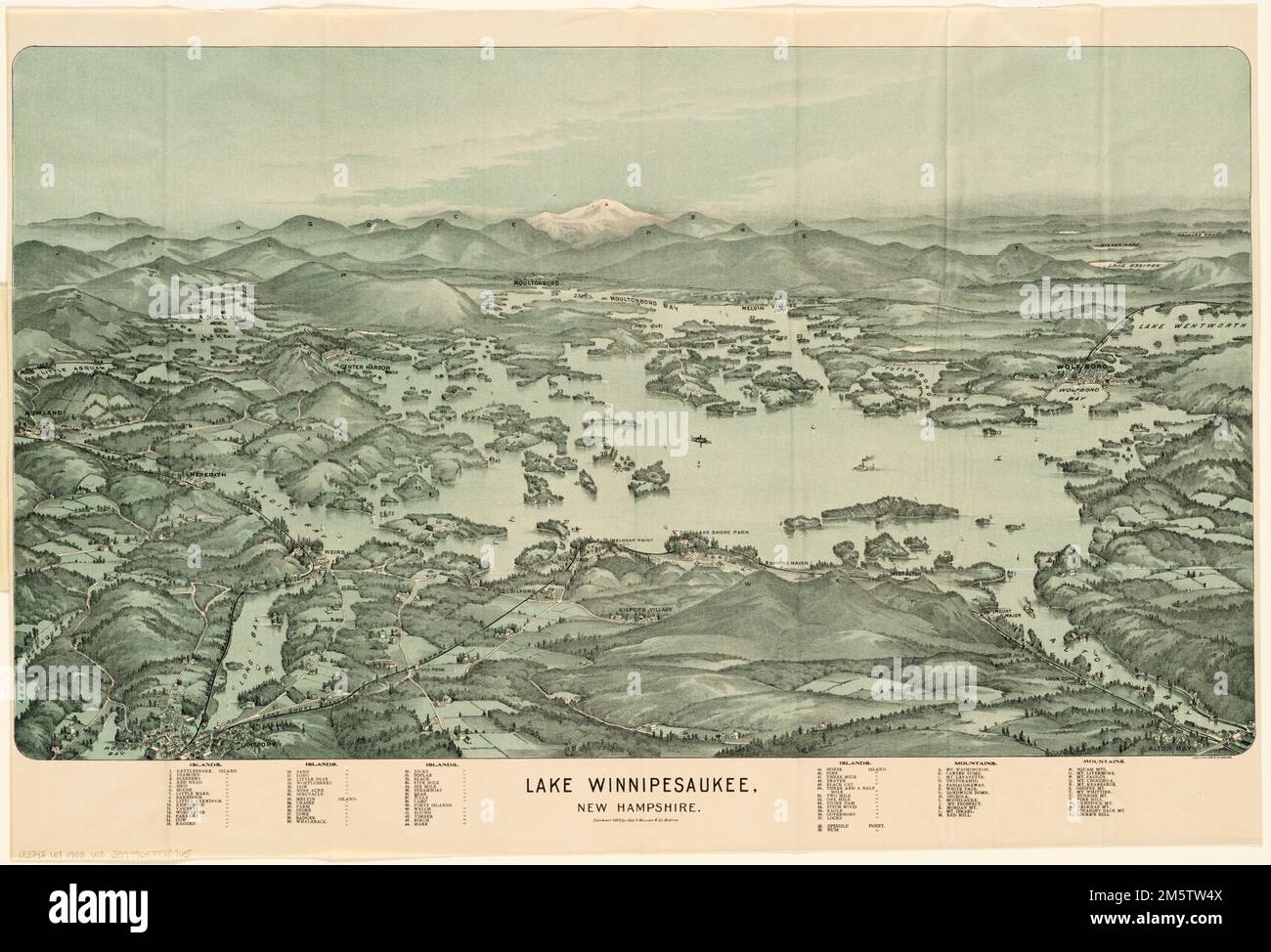 Lake Winnipesaukee, New Hampshire. Includes index to points of interest ...