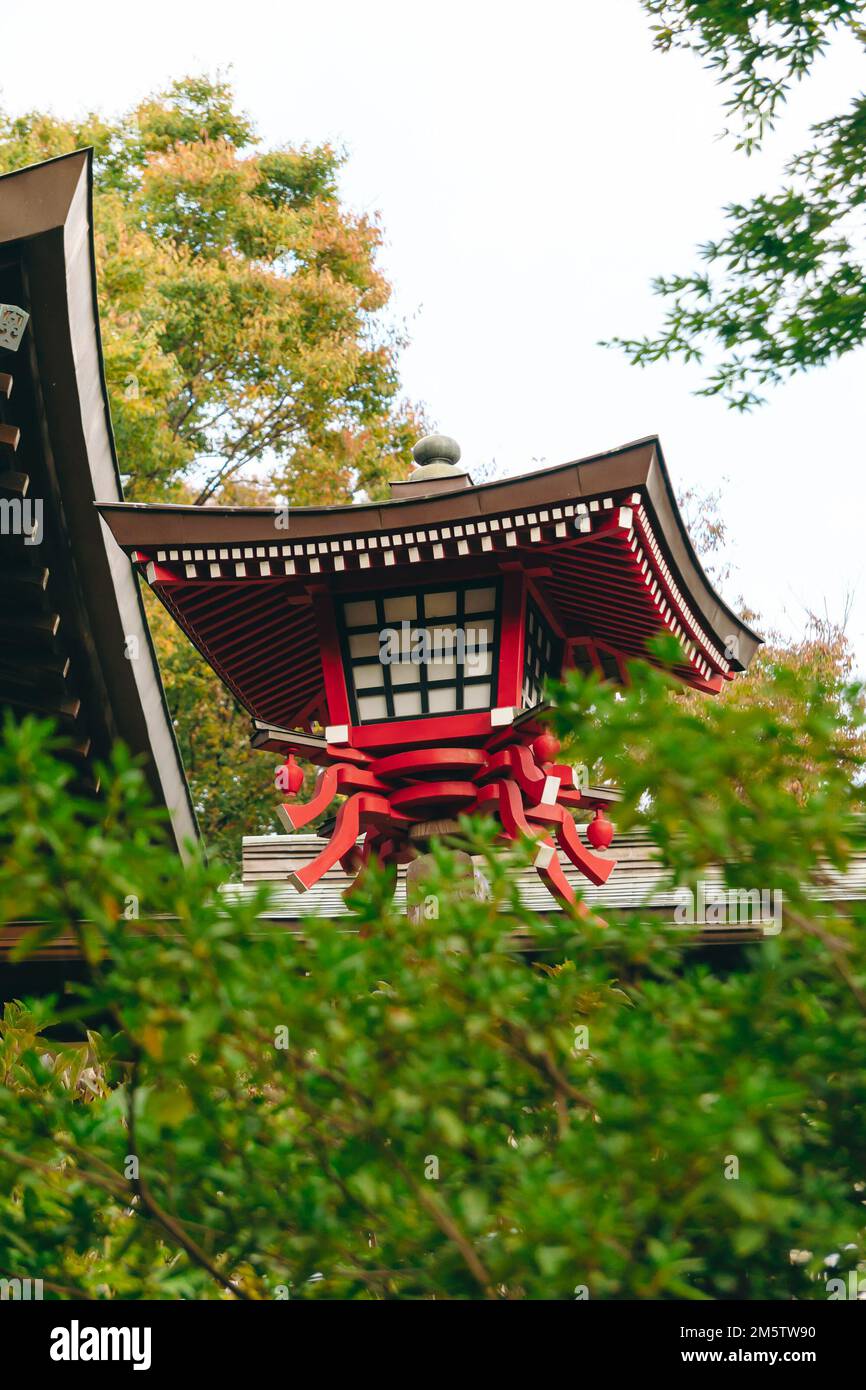 Ornamental designs of the ancient temple at Ueno Park Stock Photo - Alamy