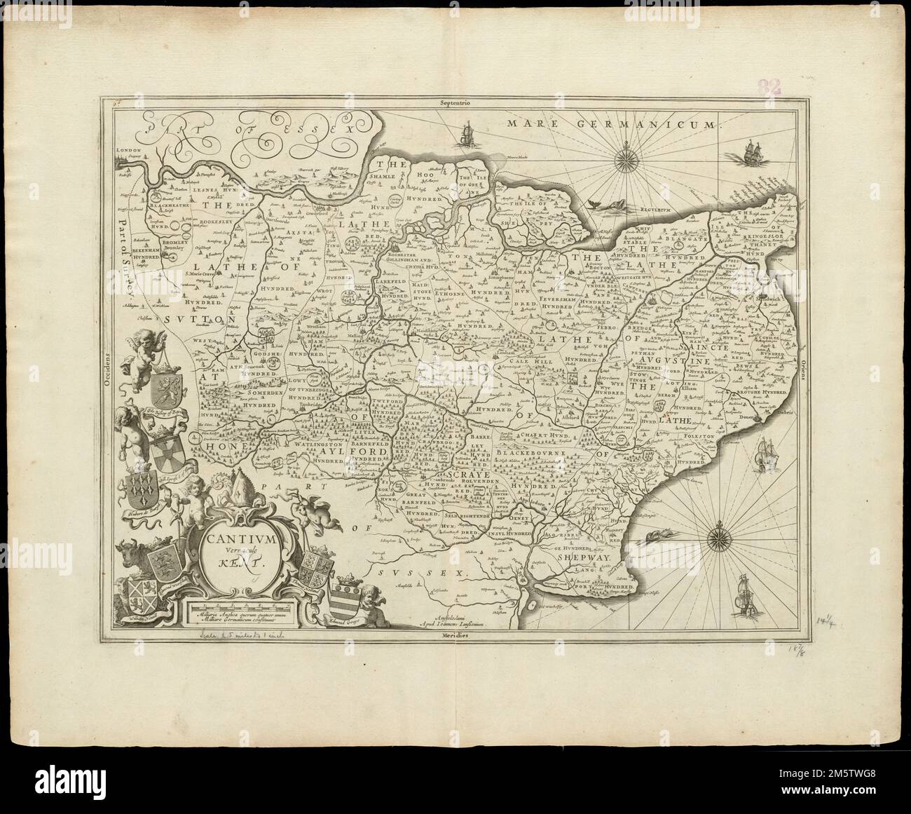 Kent map hi-res stock photography and images - Alamy